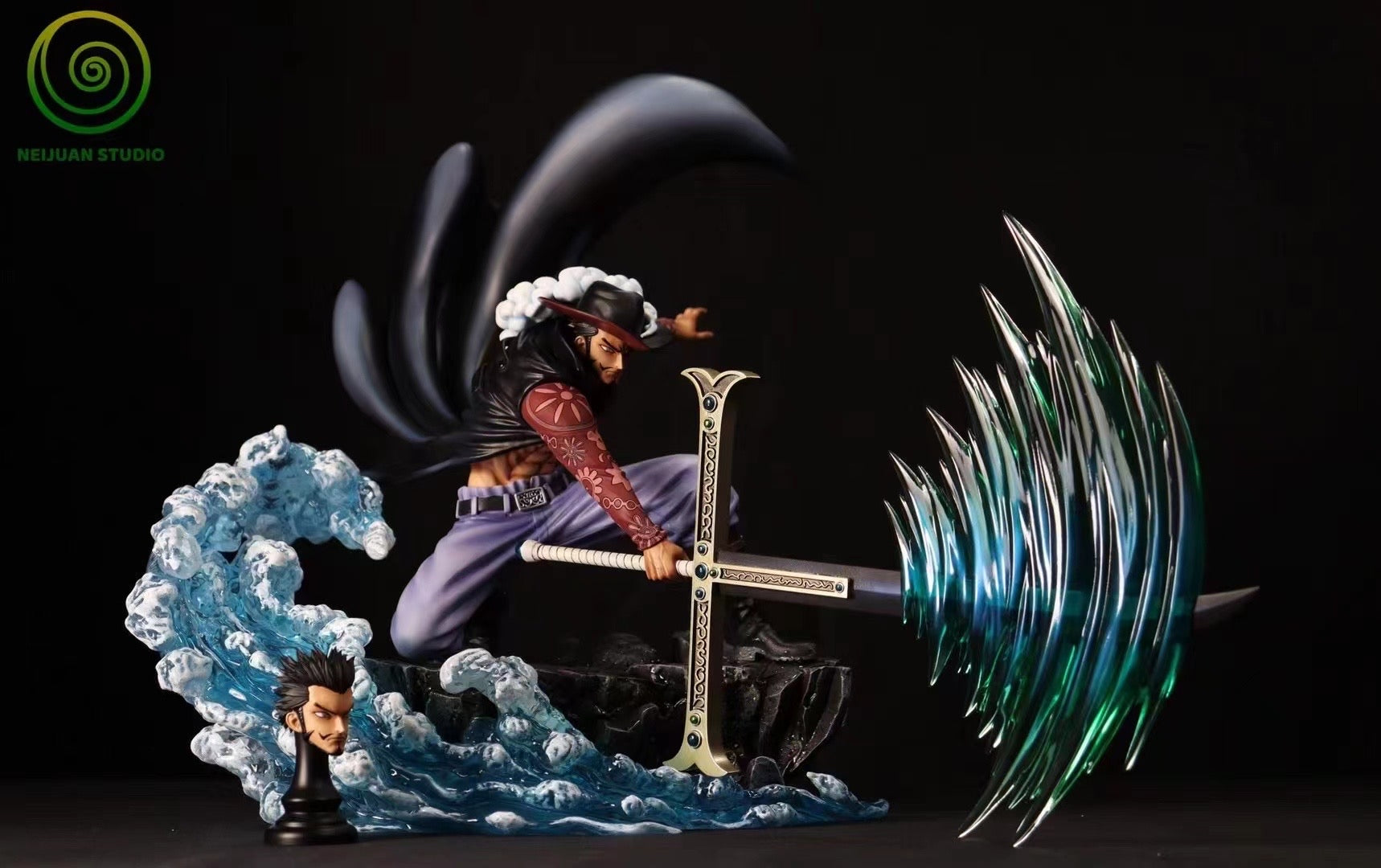 One Piece NEIJUAN Studio Oka Shichibukai Dracule Mihawk Resin Statue