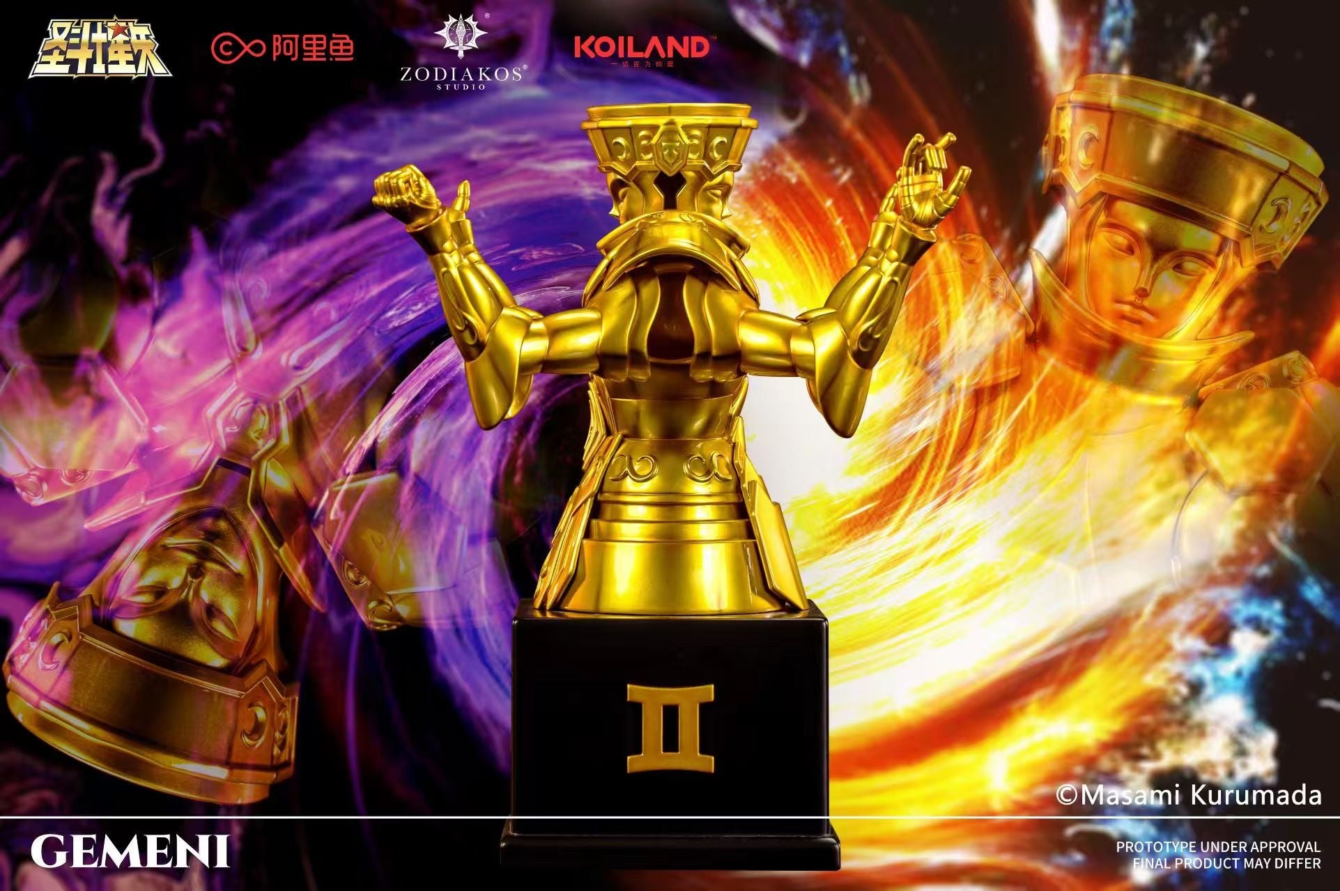 Saint Seiya Zodiakos Studio Gemini Cloth Licensed Resin Statue ...