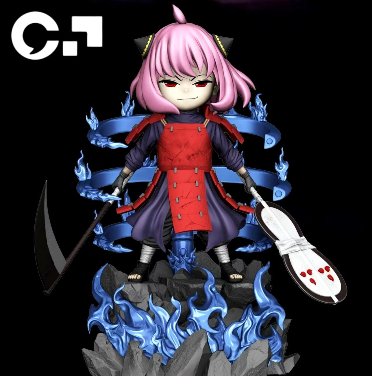 Spy x Family Cosplay Studio Anya Forger COS Uchiha Madara Resin Statue ...