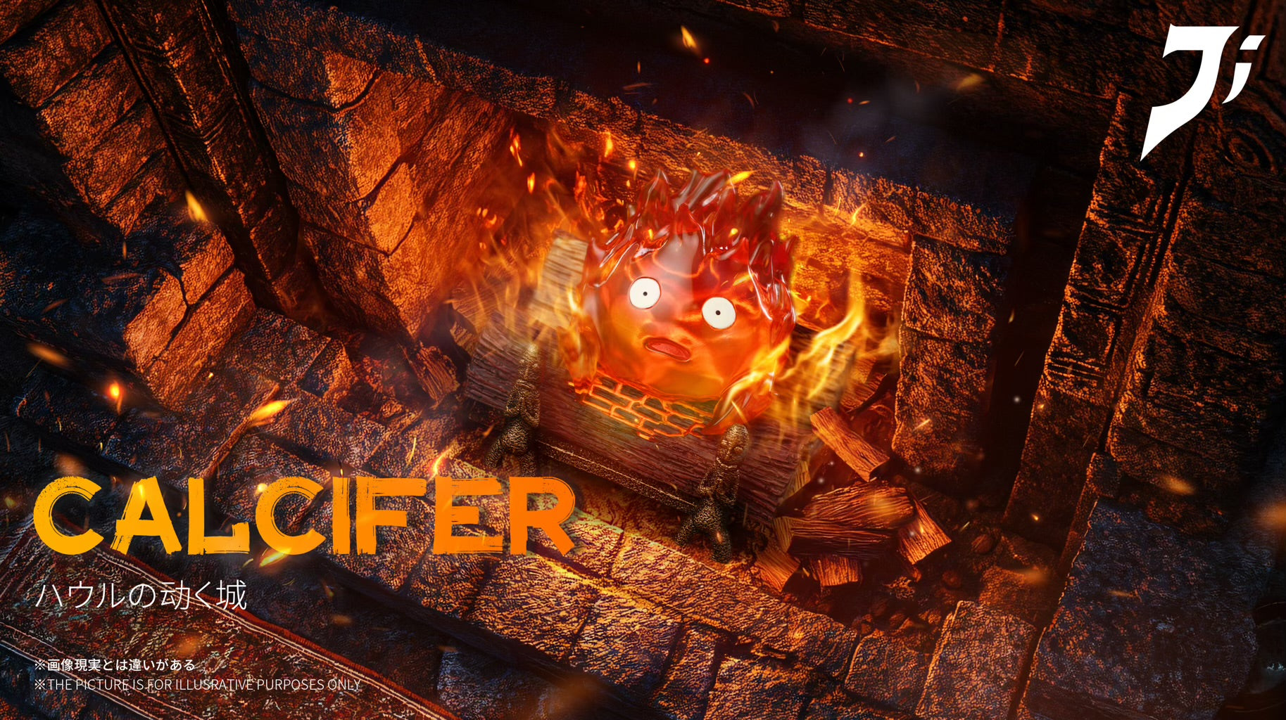 Howls Moving Castle Ji Studio Shocked Calcifer Resin Statue – ClubHouse ...