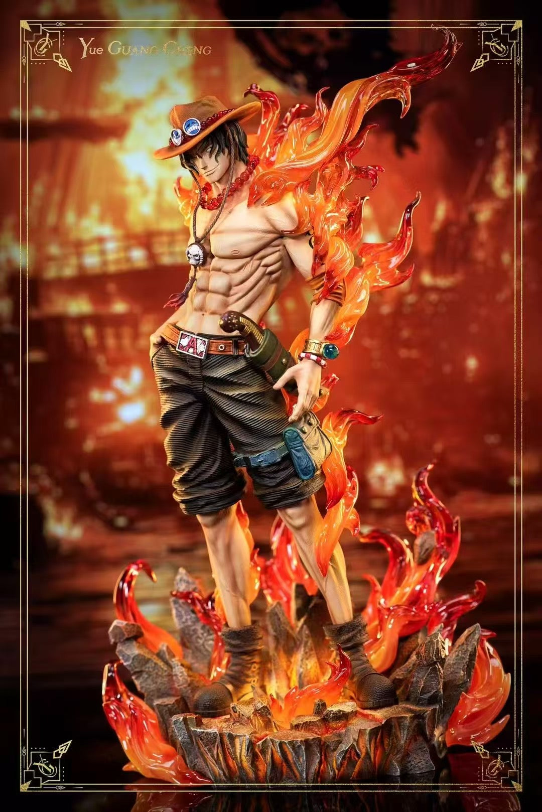 One Piece YGC Studio Portgas D Ace Resin Statue – ClubHouse Statues