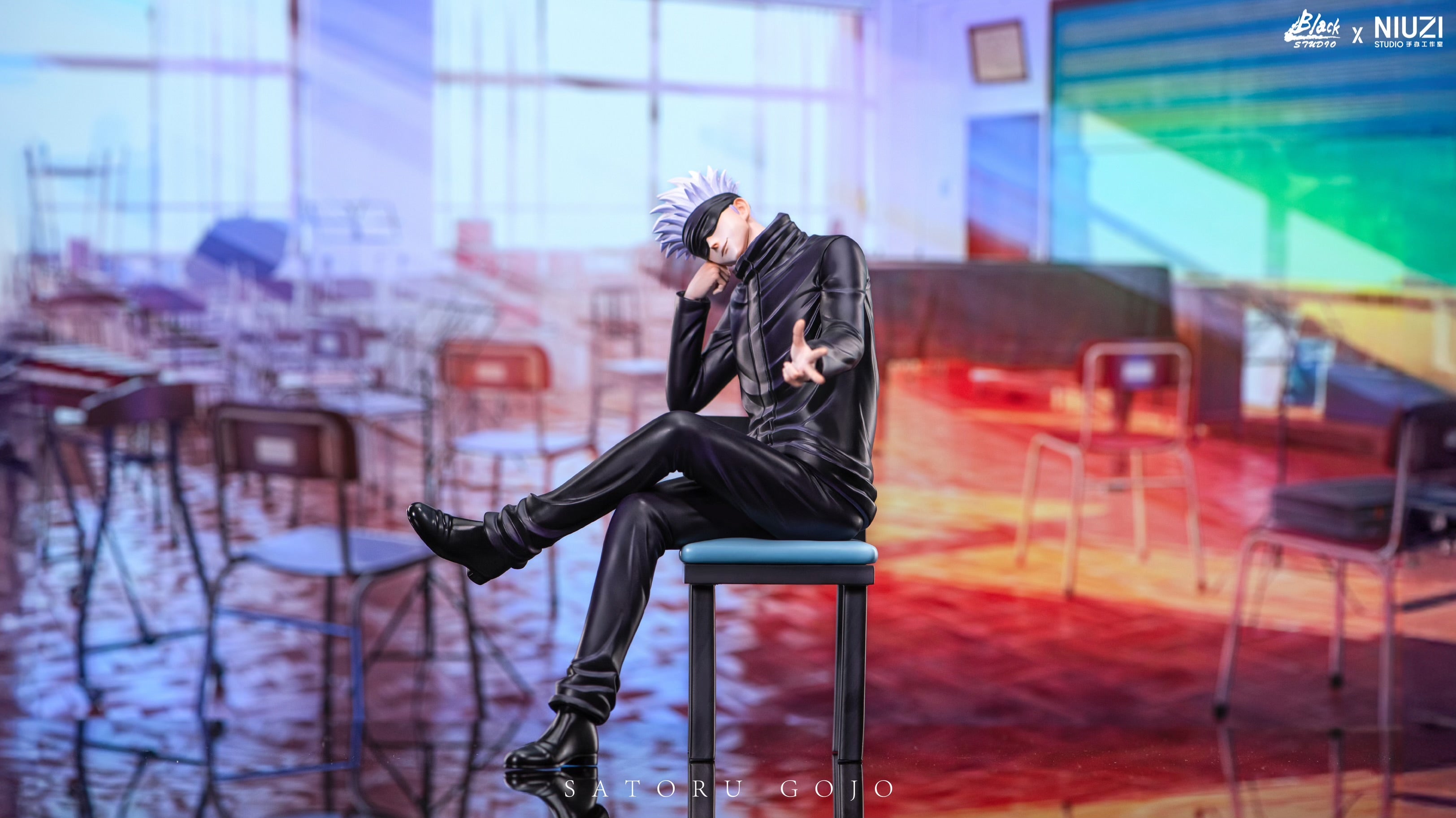 Jujutsu Kaisen Black x Niuzi Studio Satoru Gojo V3 Resin Statue ...