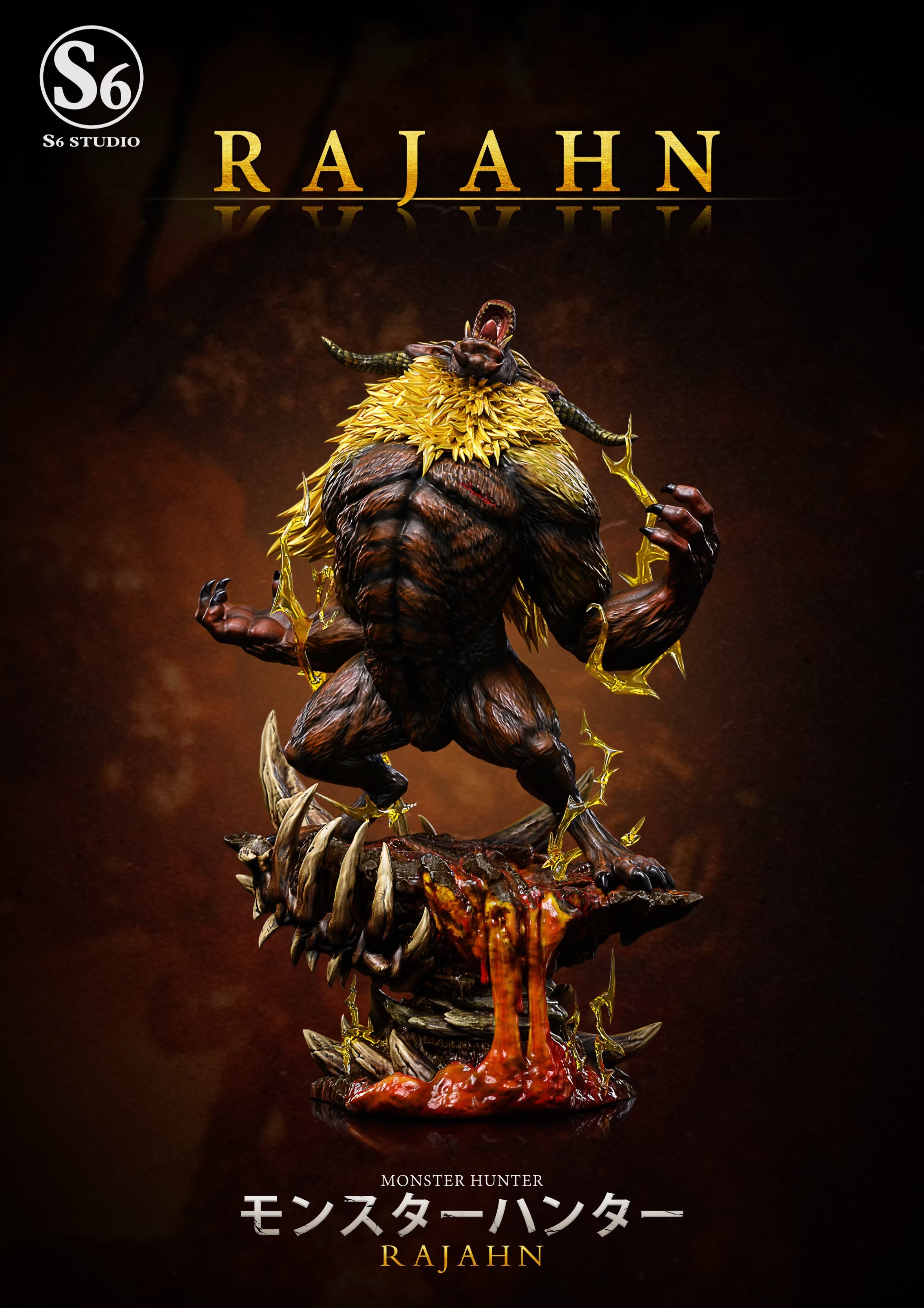 Monster Hunter S6 Studio Furious Rajang Resin Statue – ClubHouse Statues