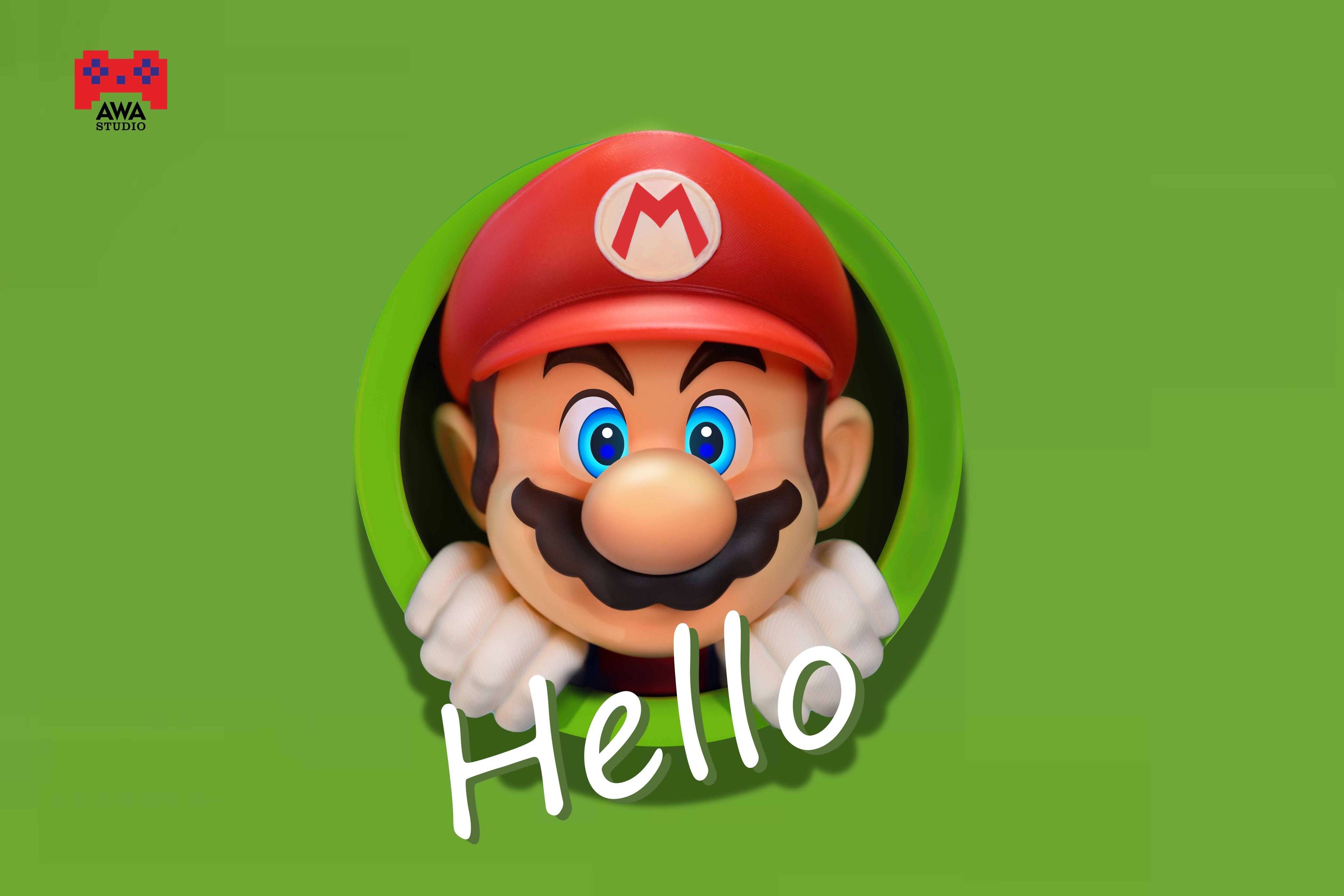 Super Mario AWA Studio Fridge Magnet Mario Resin Statue [PRE-ORDER]