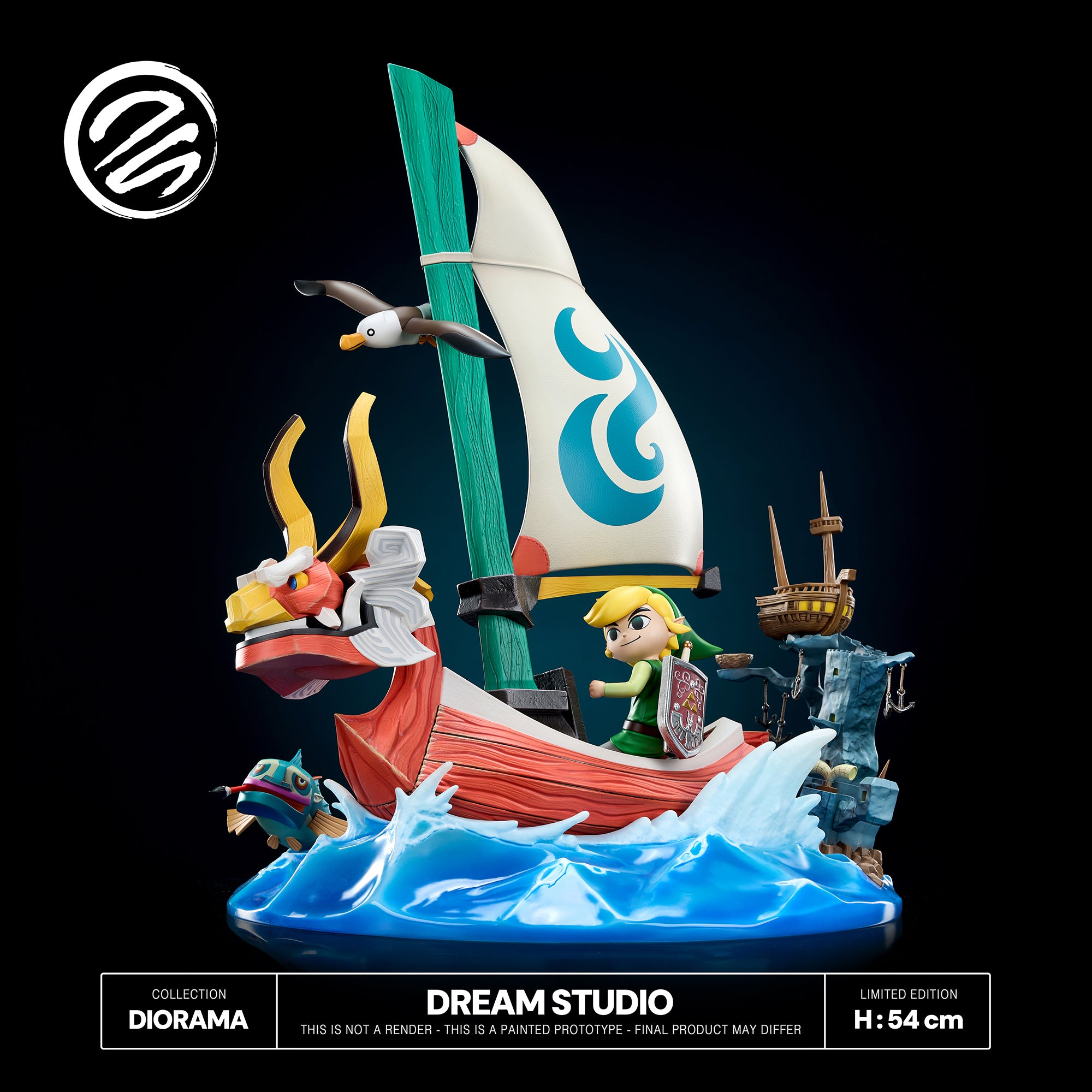 The Legend of Zelda Dream Studio King of Red Lions Diorama Resin Statu ...