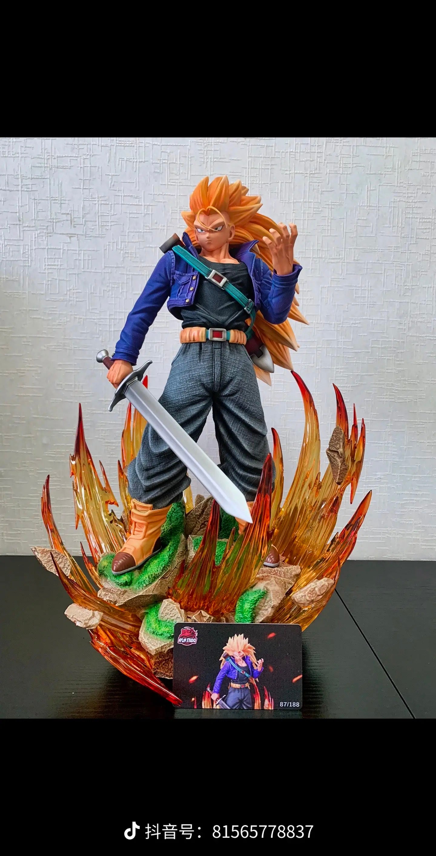 Dragon Ball Kylin Studio Trunks SSJ3 Resin Statue – ClubHouse Statues