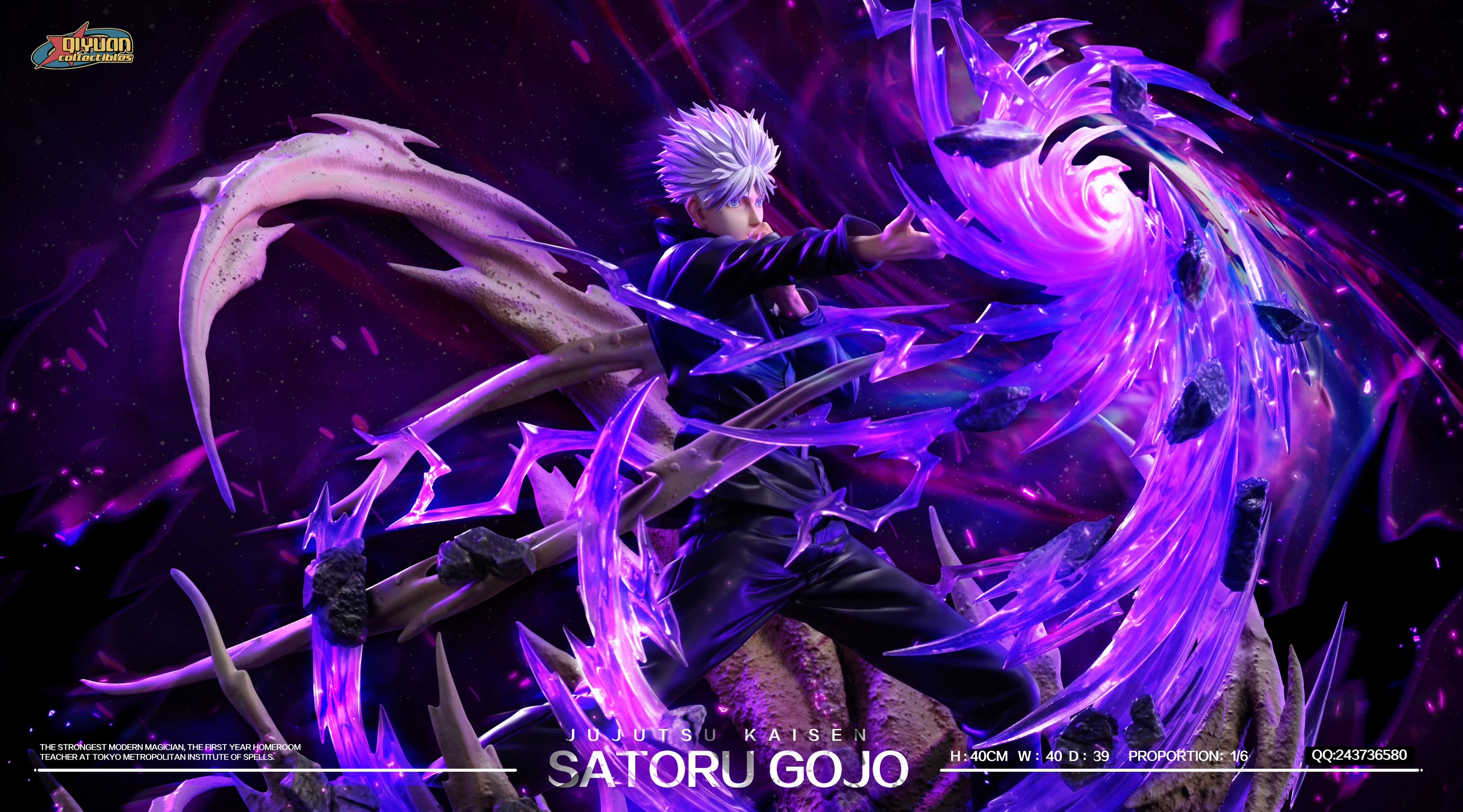 Jujutsu Kaisen Qiyuan Studio Satoru Gojo Resin Statue – ClubHouse Statues