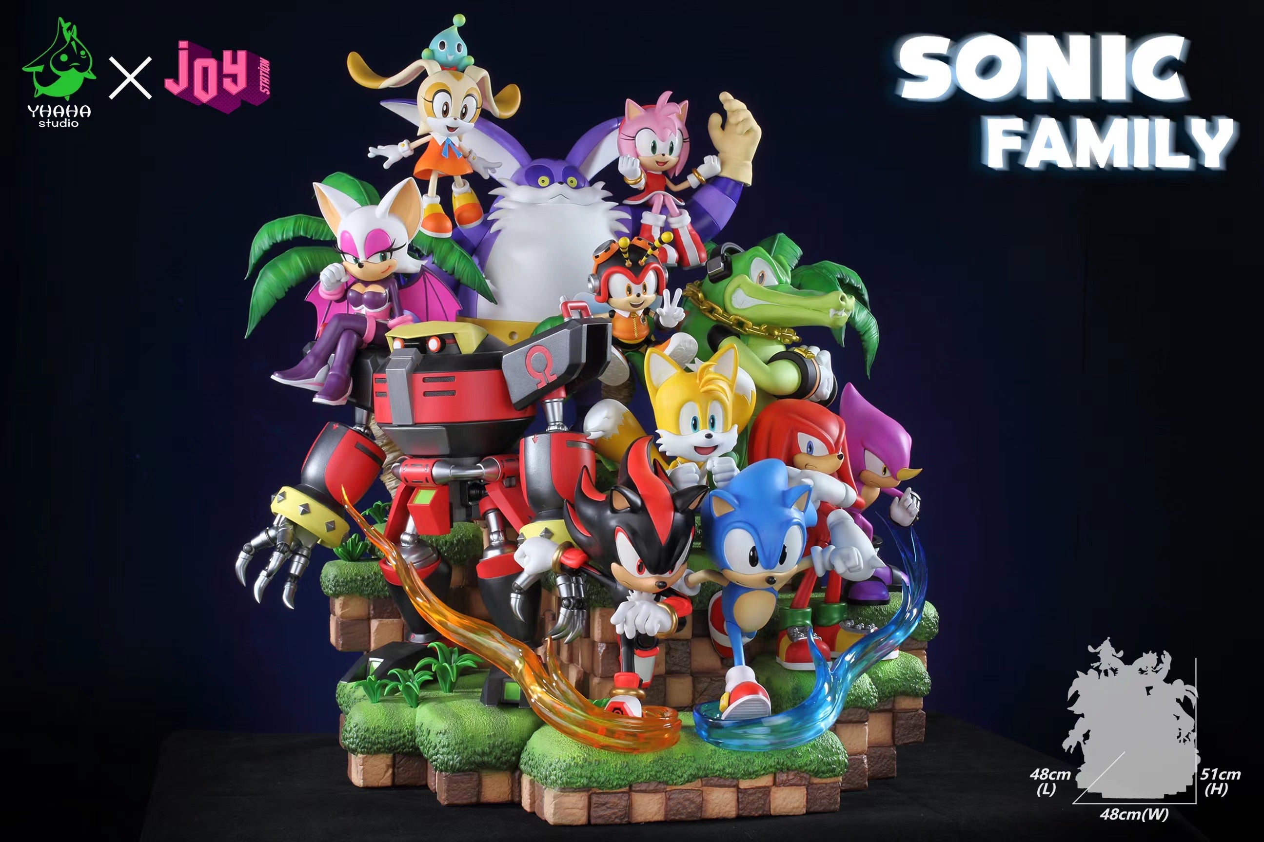 Sonic Joy Station Studio Sonic Family Resin Statue – ClubHouse Statues