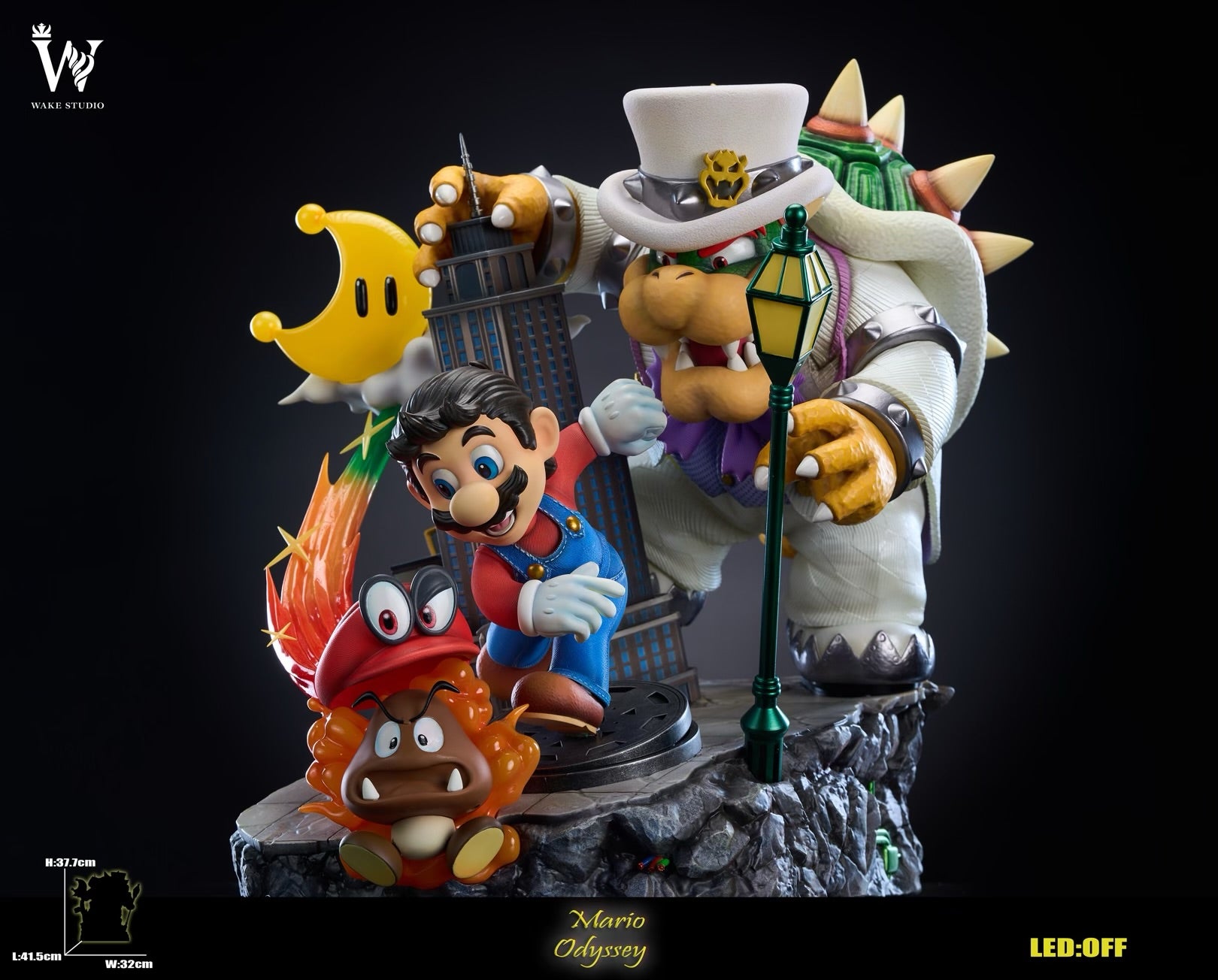 Mario Bros Wake Studio Super Mario Odyssey Resin Statue – ClubHouse Statues