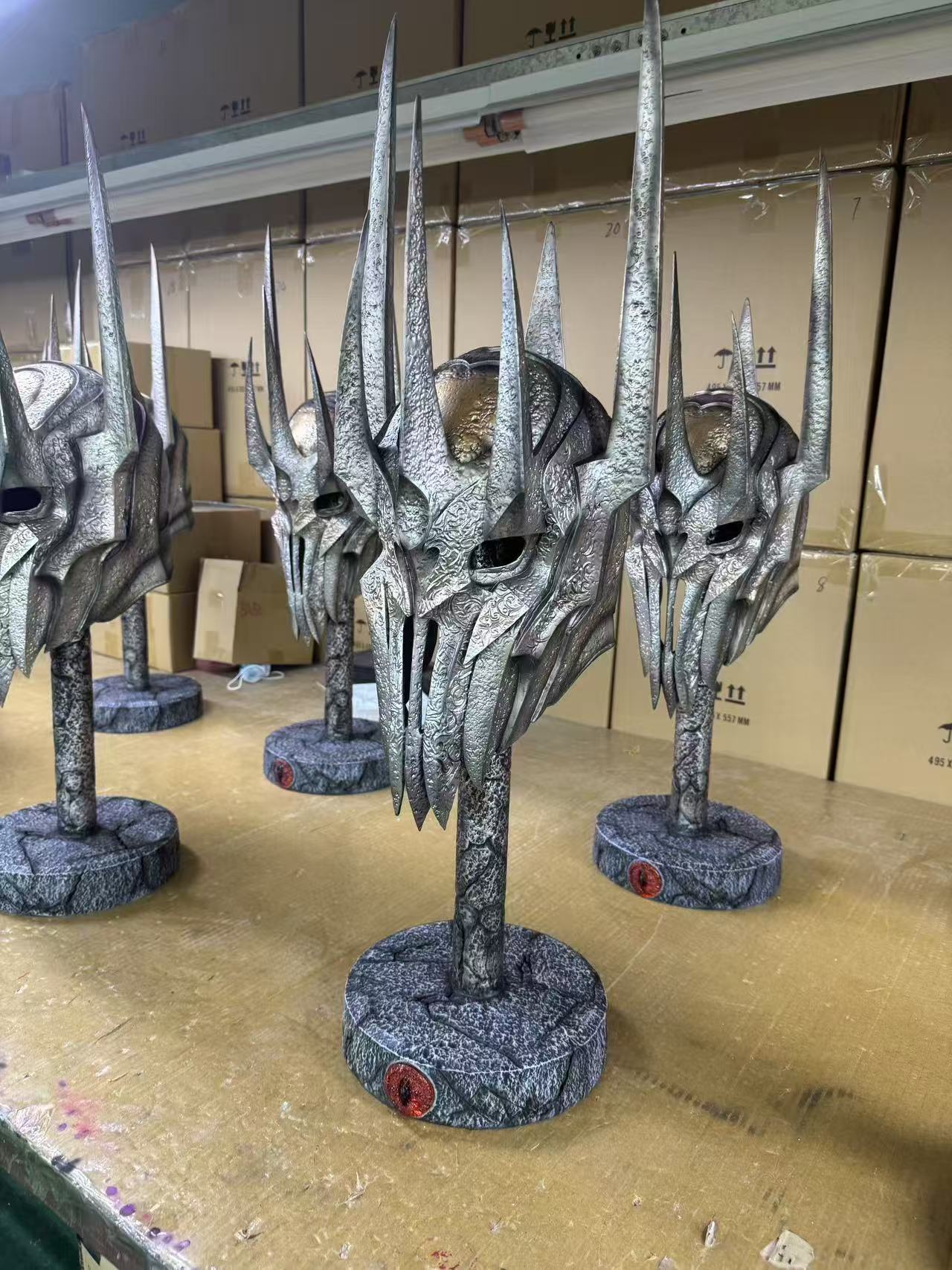 Lord of the Rings Panda Studio Helm of Sauron Resin Statue – ClubHouse ...
