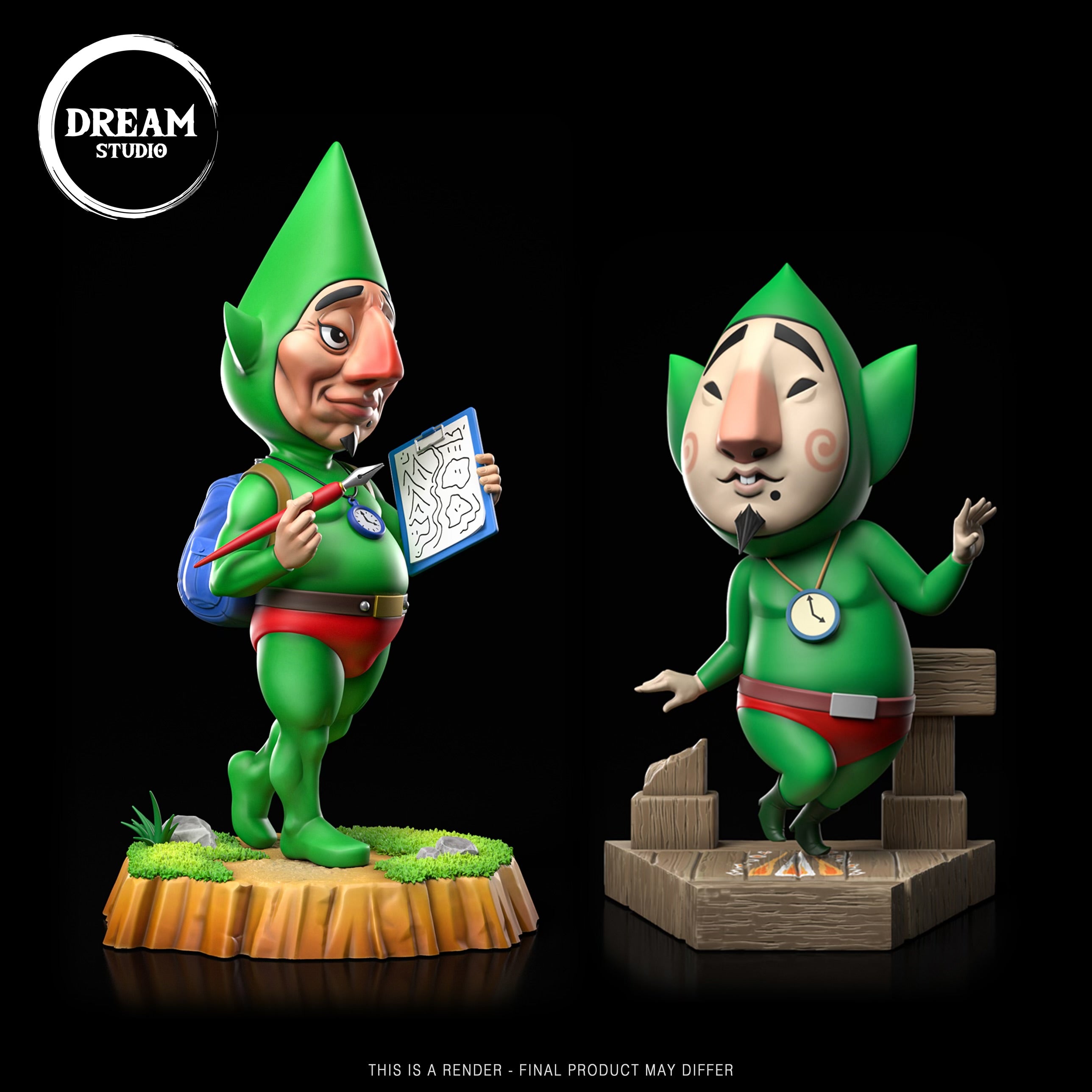 The Legend of Zelda Dream Studio Tingle MM x Tingle WW Resin Statue [P