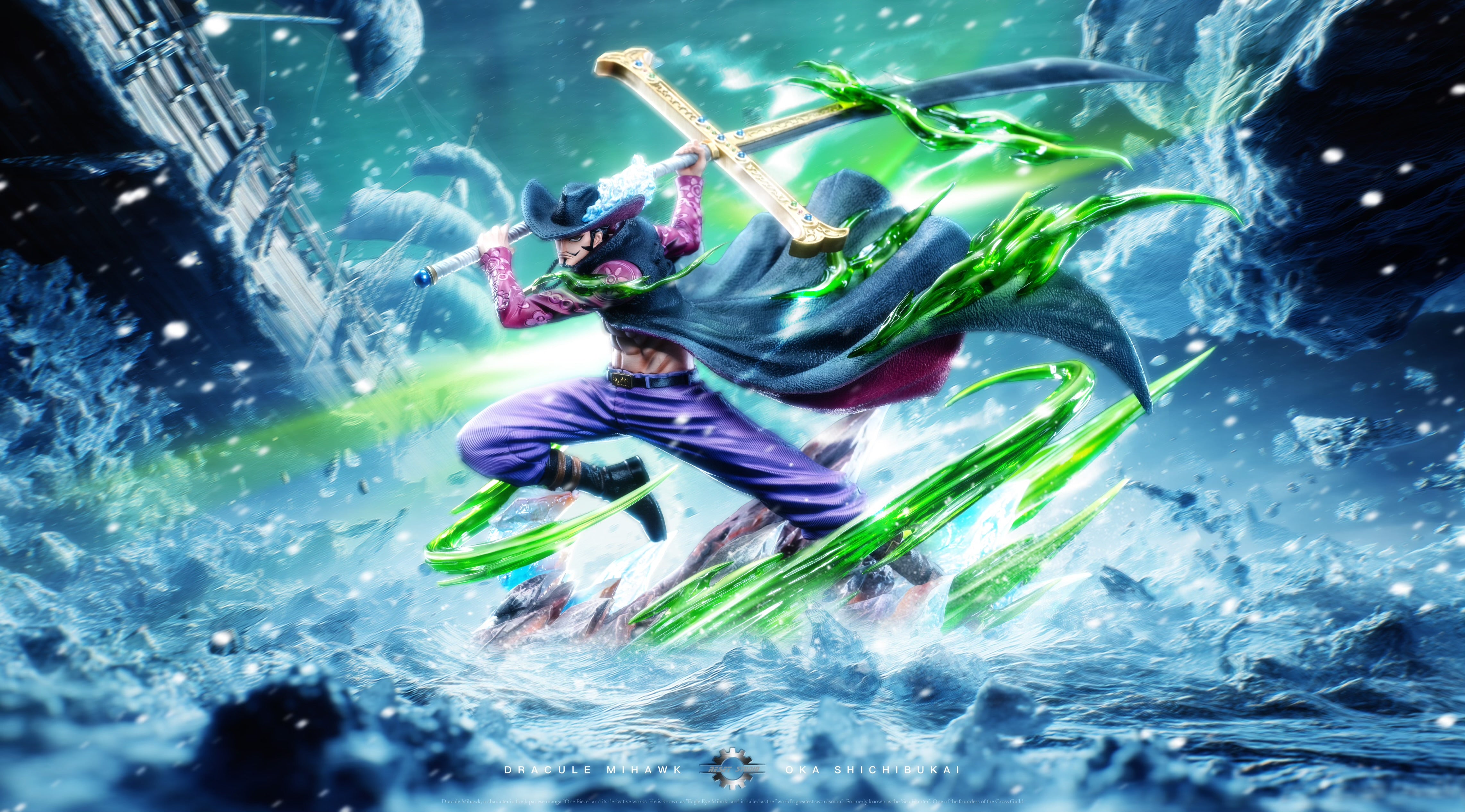 One Piece Reset Studio Dracule Mihawk Resin Statue – ClubHouse Statues