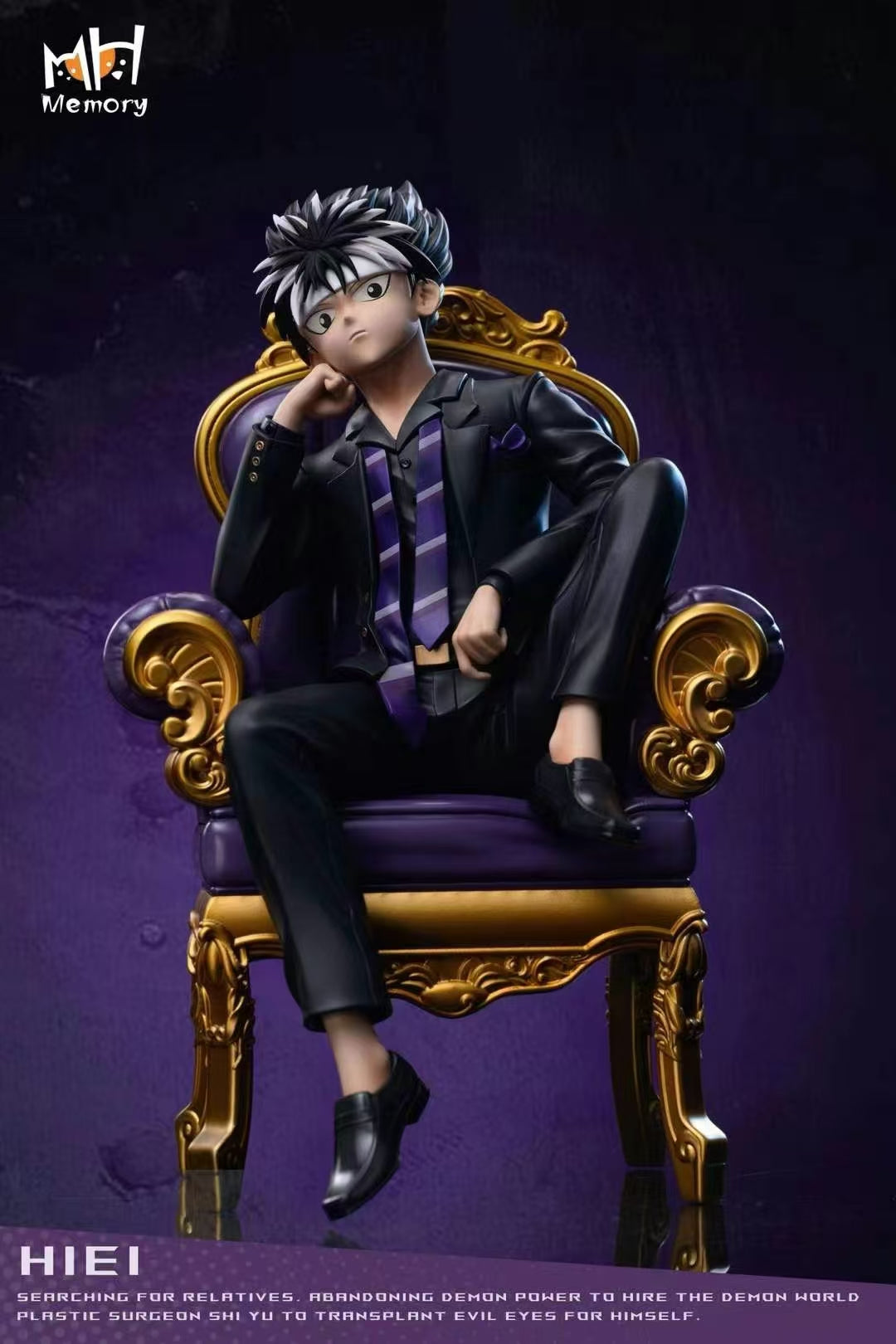 Yu Yu Hakusho Memory Studio Sitting Hiei Resin Statue – ClubHouse Statues
