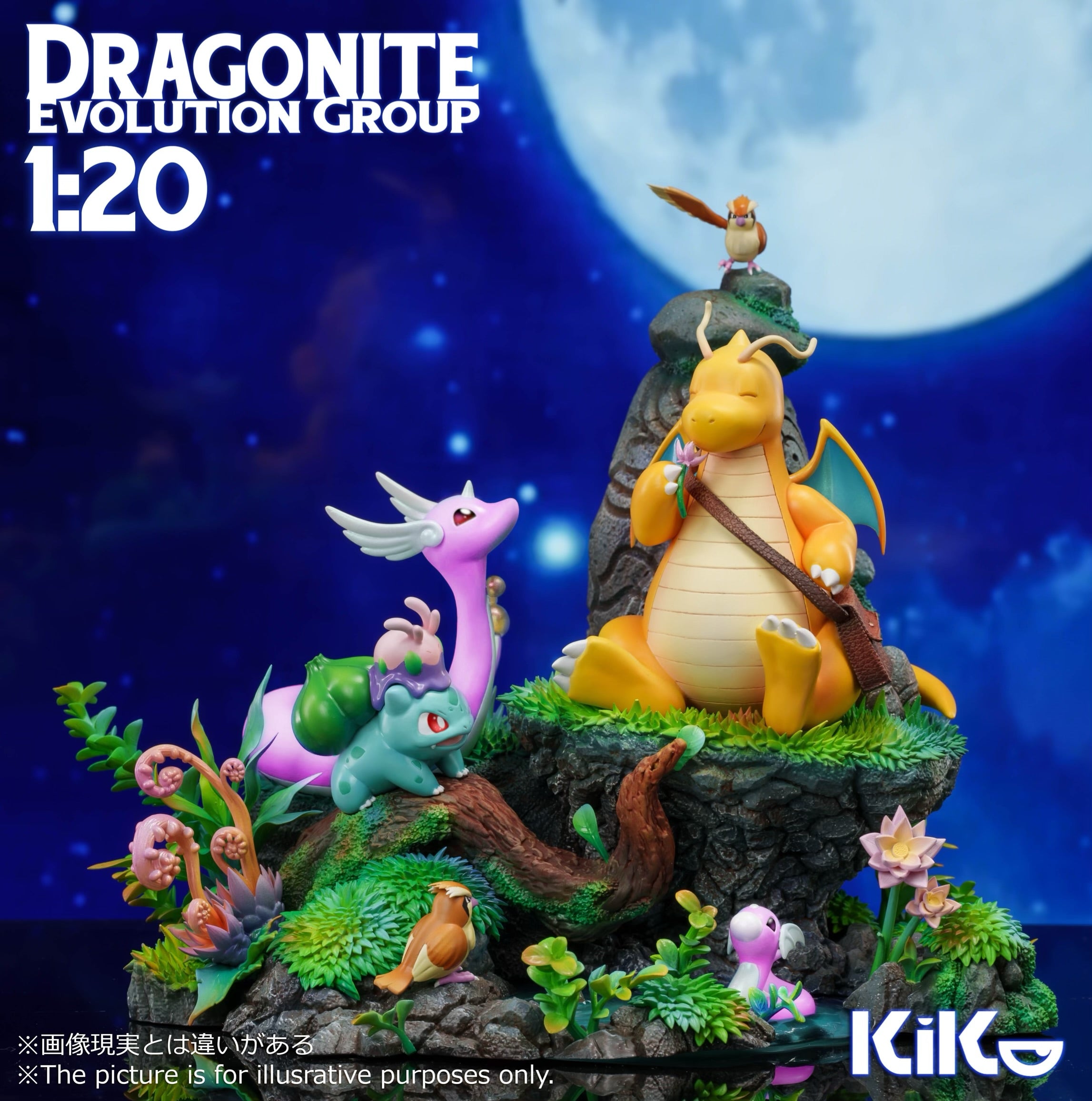 Pokemon KiKo Studio Dragonite Evolution Set Resin Statue – ClubHouse ...