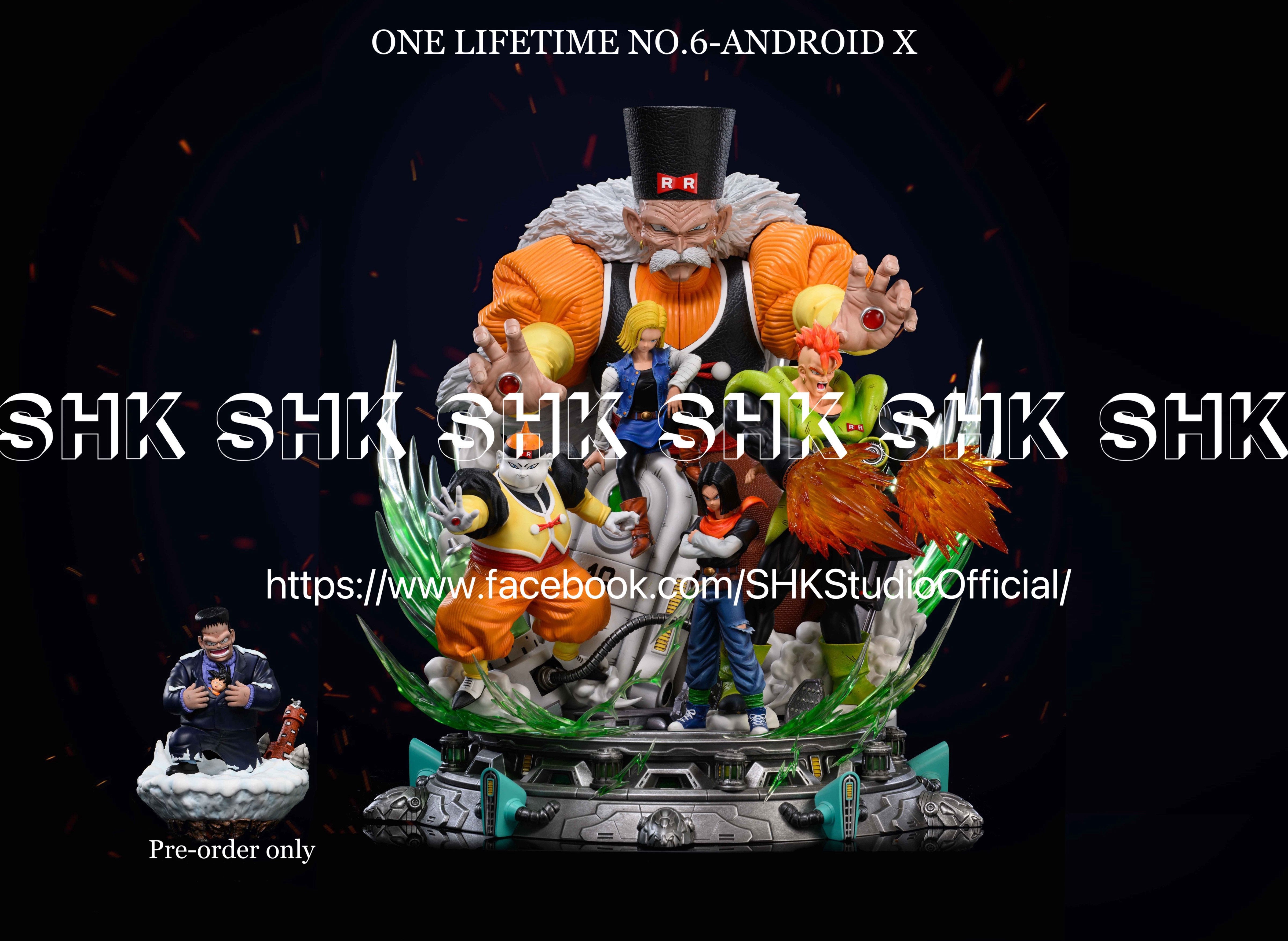 Dragon Ball SHK Studio One Lifetime Series No 6 Androids Resin Statue