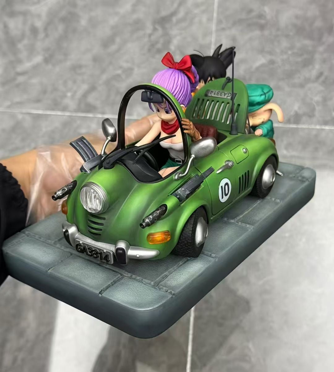 Dragon Ball Cell Studio Oolong Fixing the Car x Bulma x Goku Resin Sta ...
