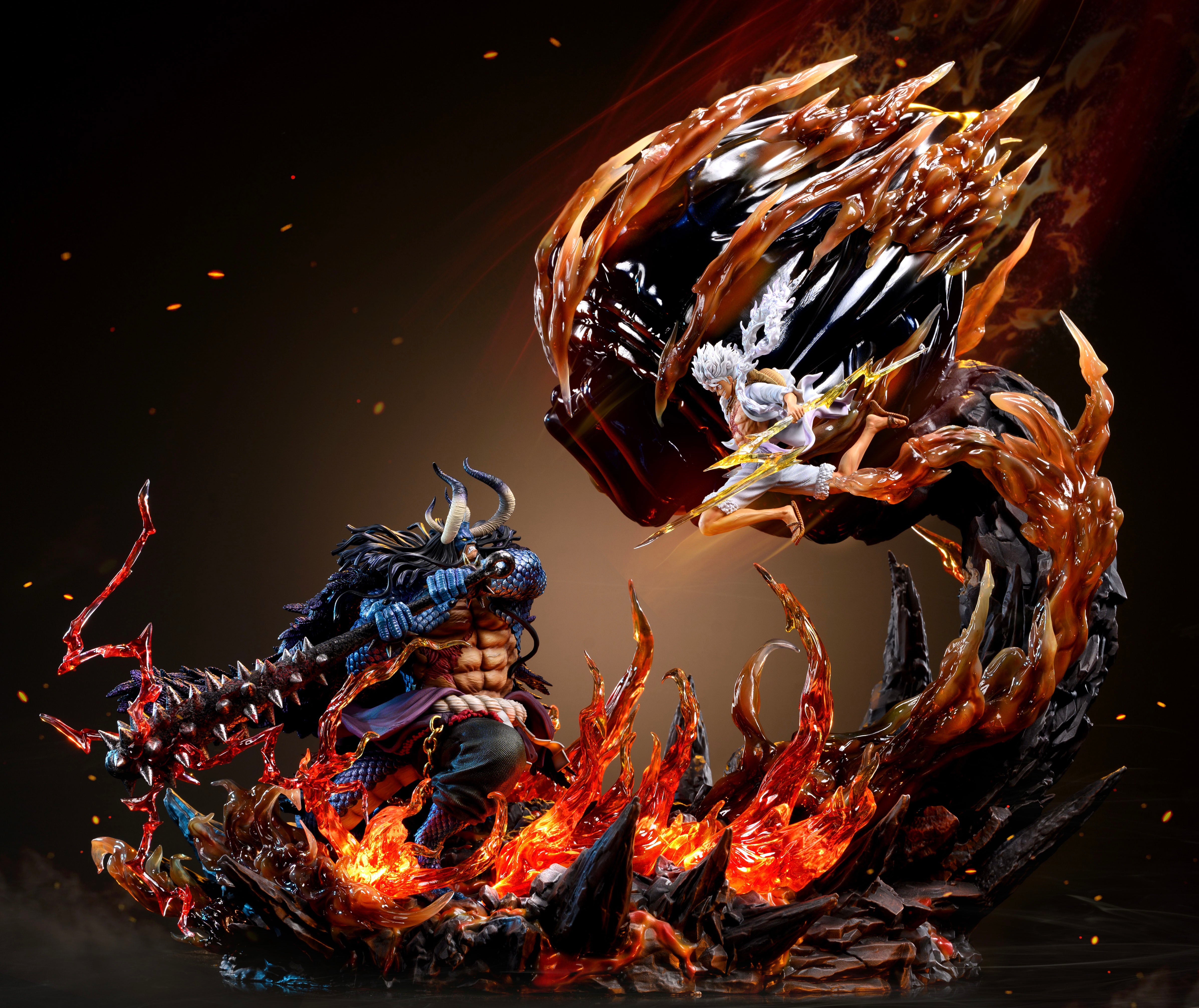 One Piece Ventus Studio Kaido VS Luffy Resin Statue [PRE-ORDER]