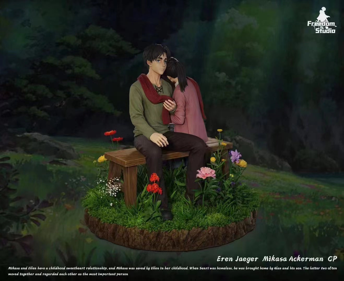 Attack on Titan Freedom Studio Eren x Mikasa Resin Statue [PRE-ORDER]