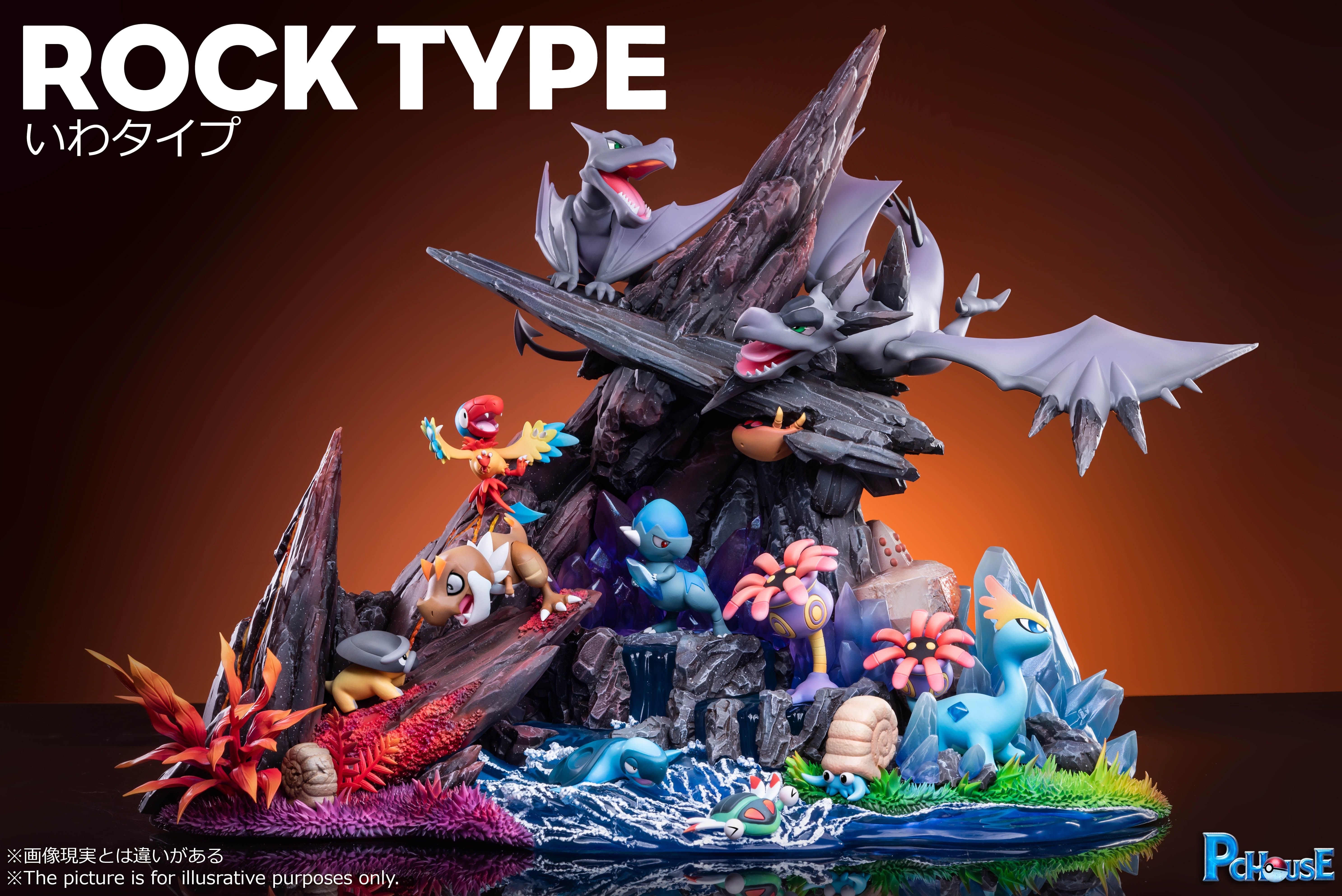 Pokemon PcHouse Studio Rock Type Resin Statue - Preorder