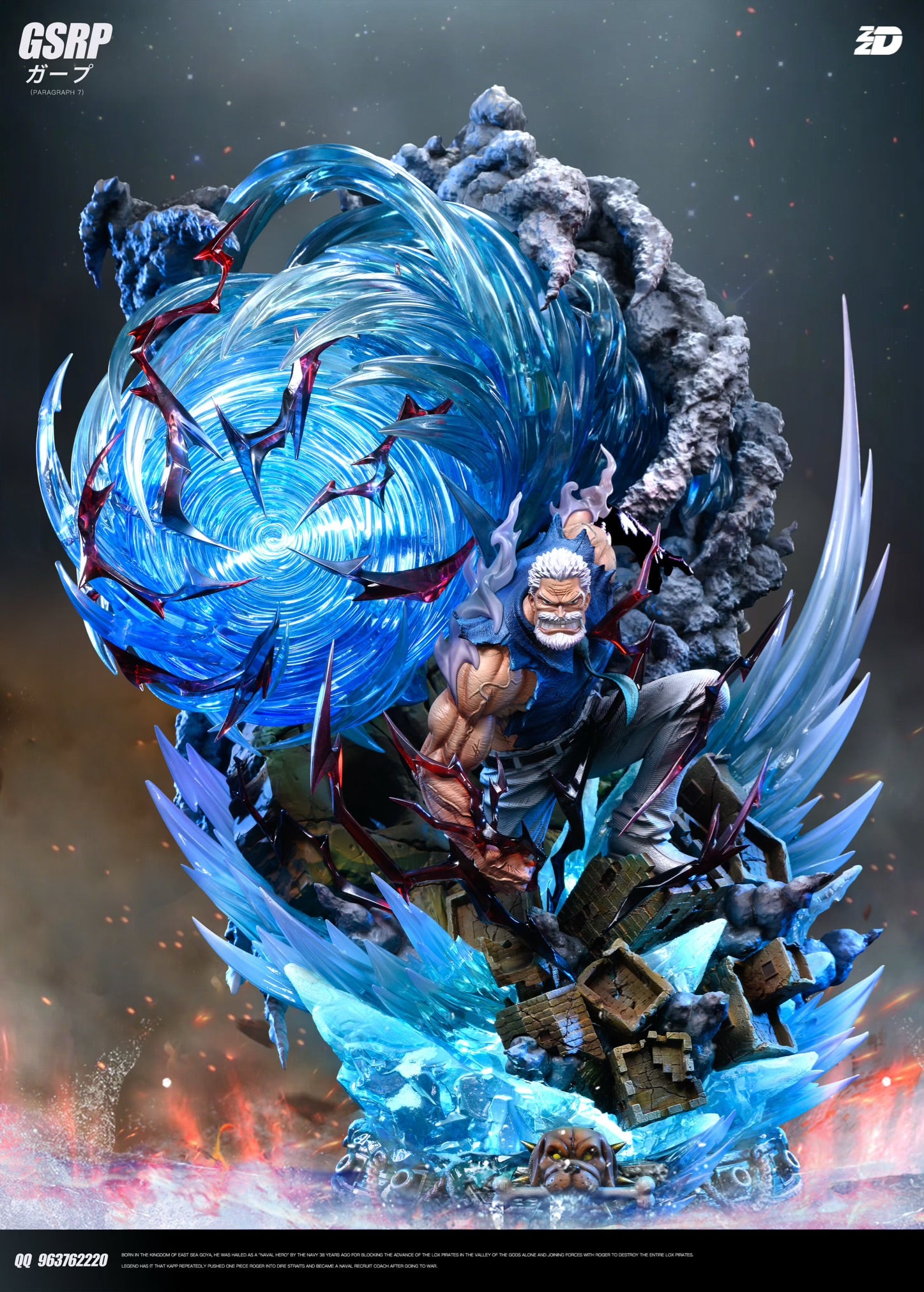 One Piece ZZDD Studio Navy Hero Monkey D Garp Resin Statue [PRE-ORDER]