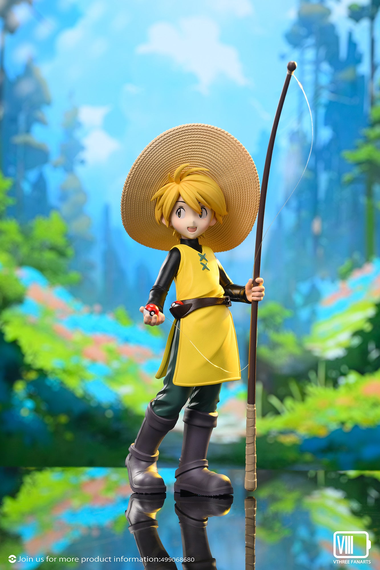 Pokemon V3 Fanart Studio Yellow Animation Special Trainer Resin Statue ...