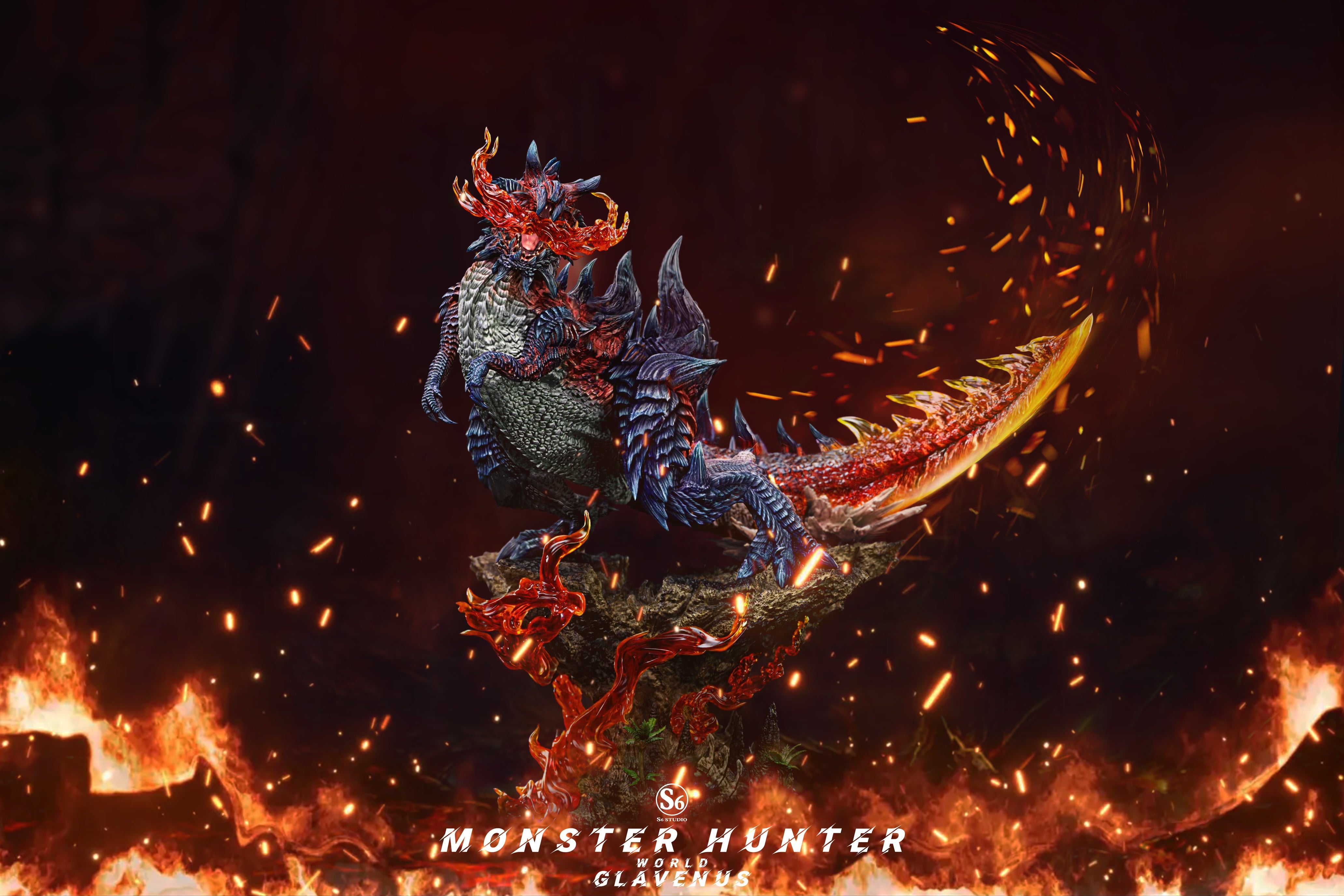 Monster Hunter S6 Studio Glavenus Resin Statue – ClubHouse Statues