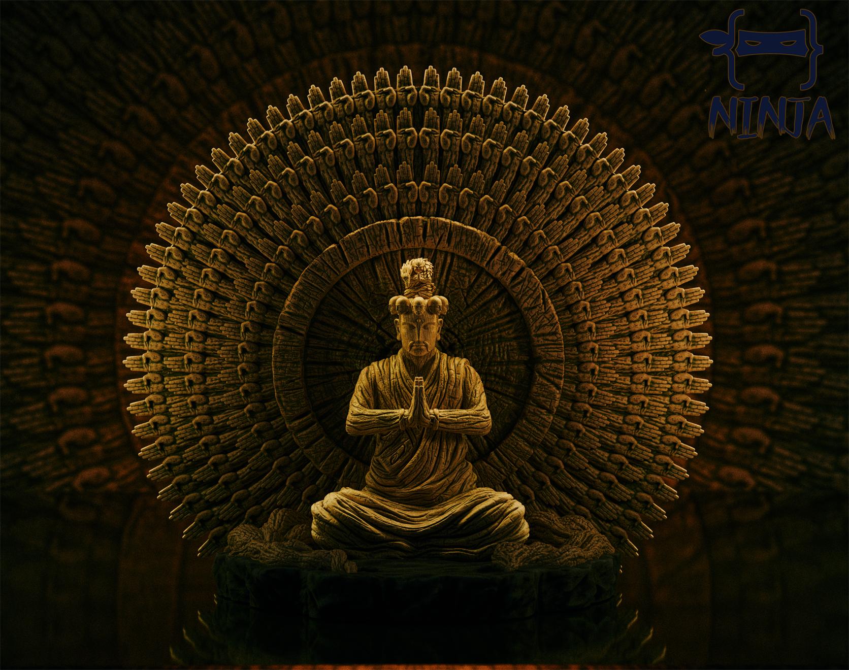 Naruto NINJA Studio Sage Art Wood Release True Several Thousand Hands ...