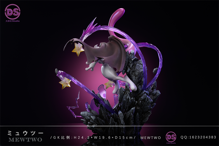 Pokemon DS Studio Cloak Mewtwo Resin Statue – ClubHouse Statues