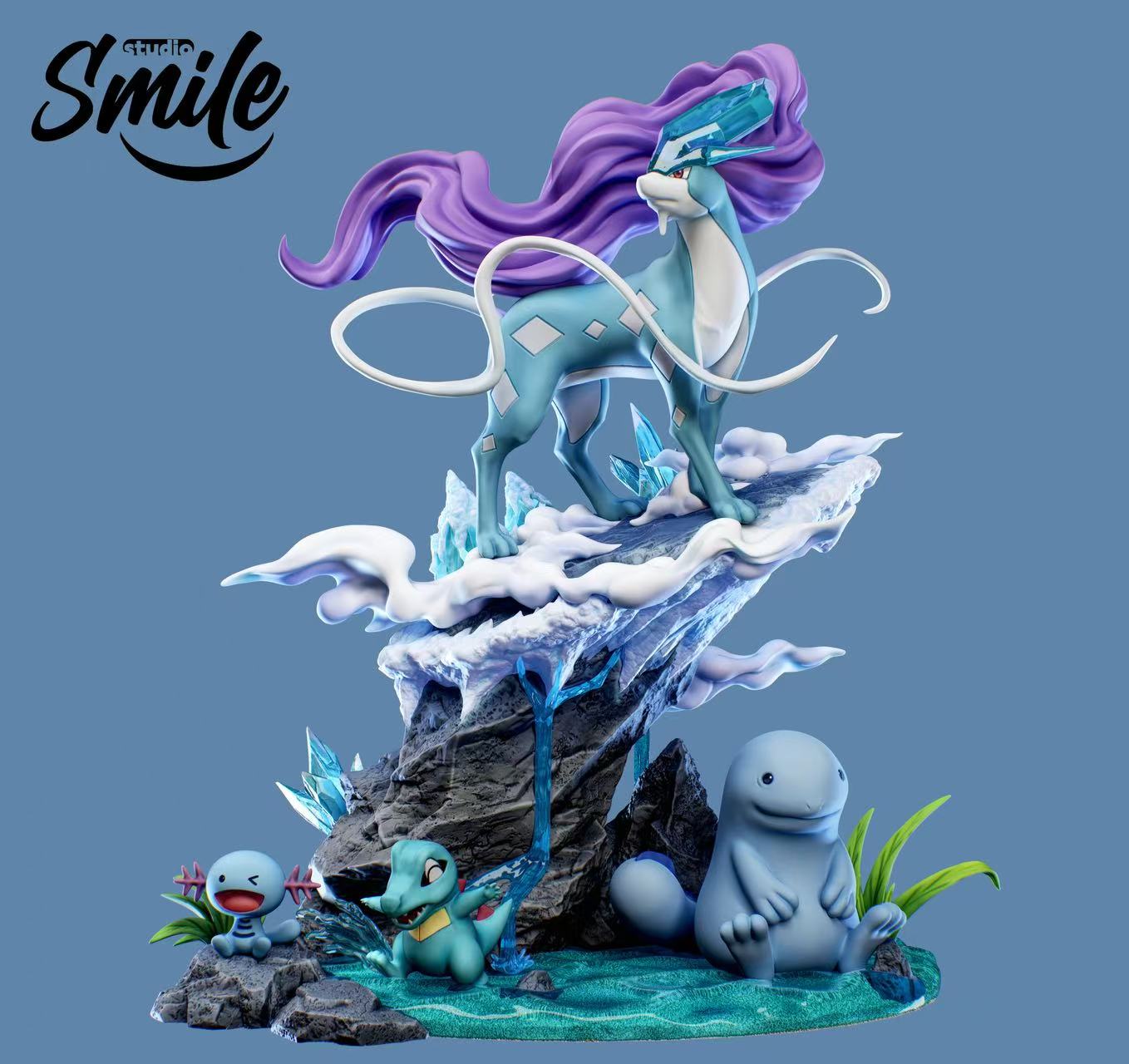 Pokemon Smile Studio Suicune Ecology Resin Statue – ClubHouse Statues