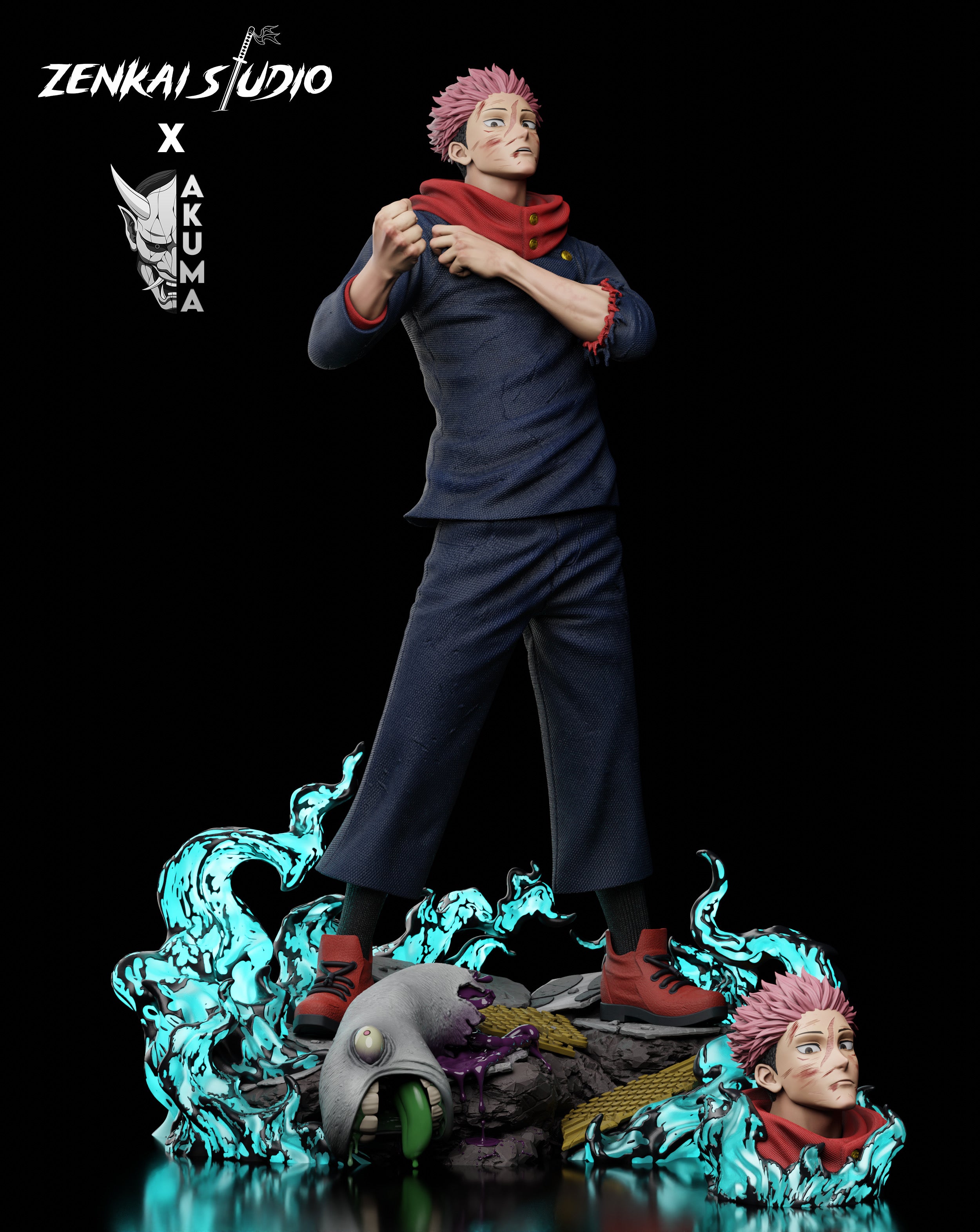 Jujutsu Kaisen Zenkai Studio Yuji Itadori Resin Statue – ClubHouse Statues