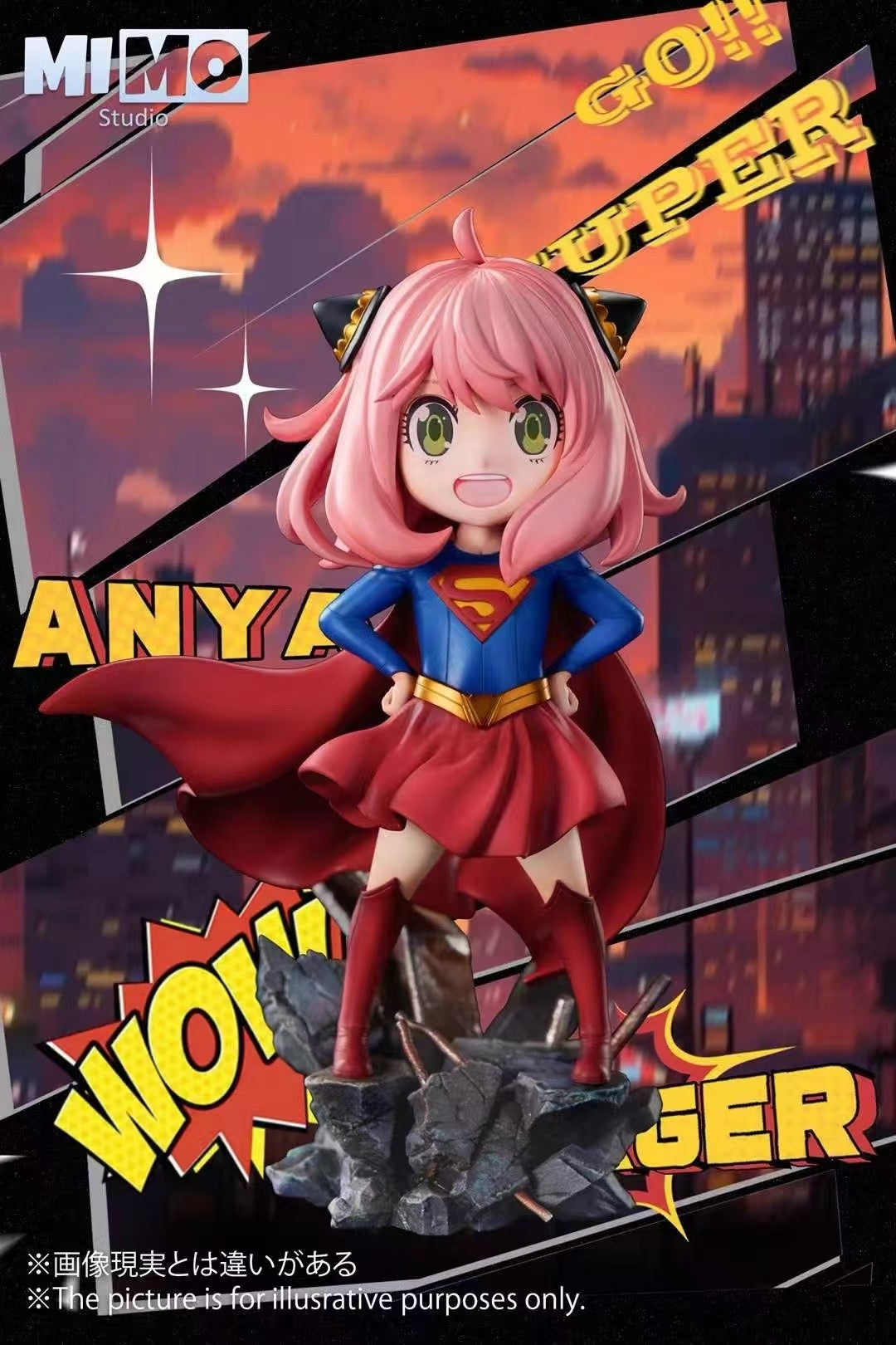 Spy x Family Mimo Studio Anya COS Super Girl Resin Statue – ClubHouse ...