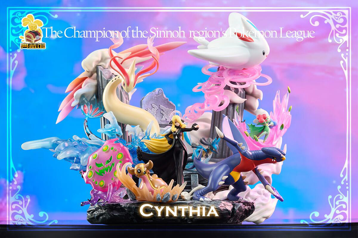 Pokémon Collection Hall Studio Cynthia Team Spear Pillar Scene Resin S ...