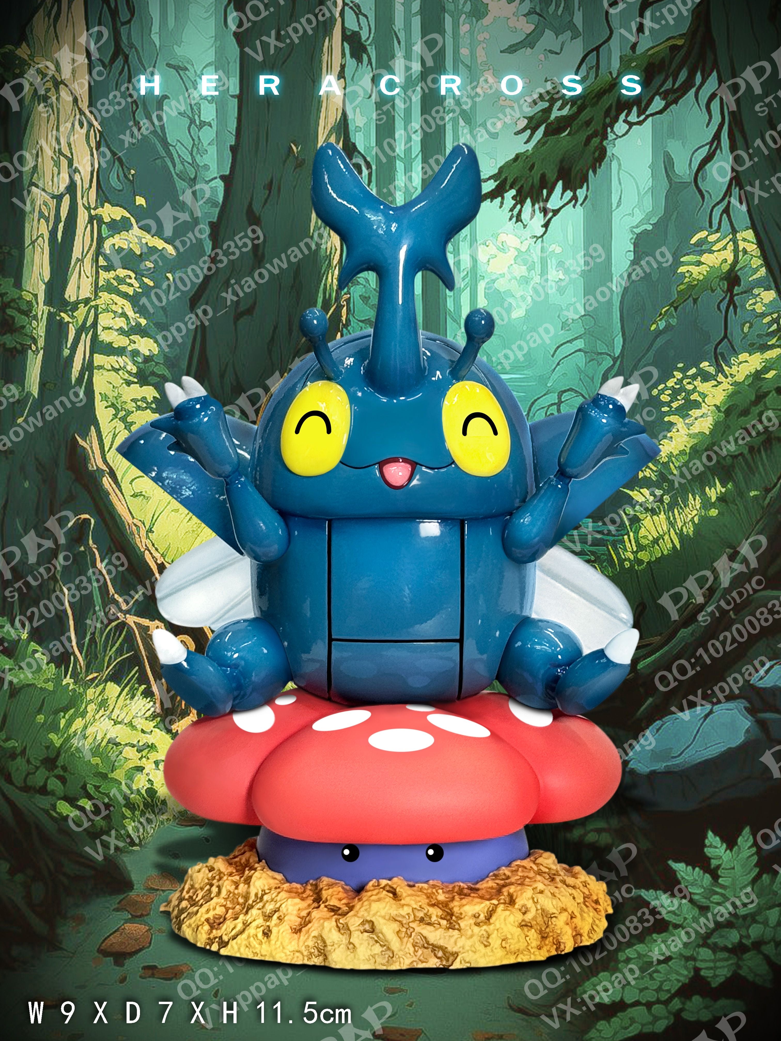 Pokemon PPAP Studio Heracross x Vileplume Resin Statue – ClubHouse Statues