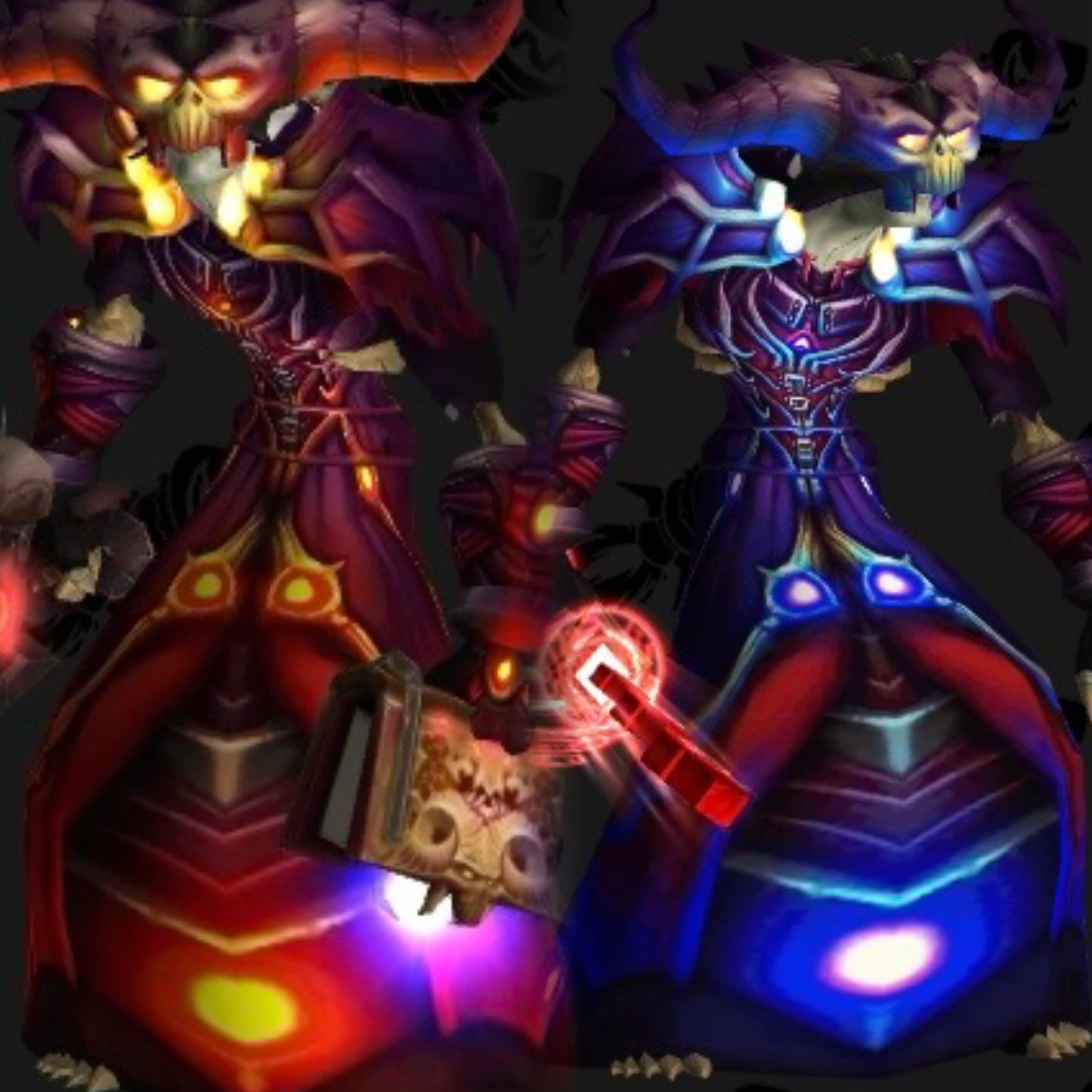 World of Warcraft BR Studio T6 Warloc x Fel Lord Zakuun Resin Statue ...