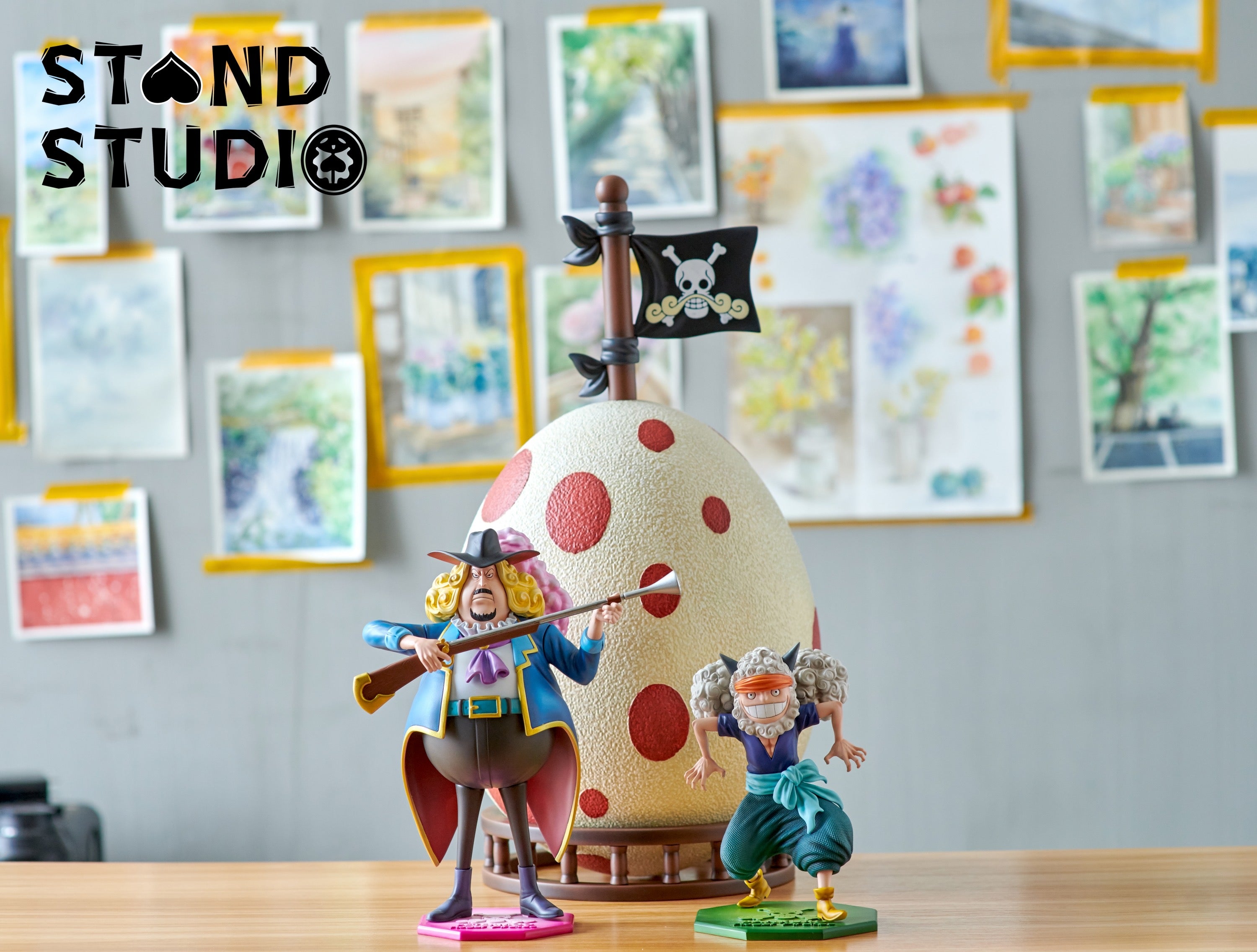 One Piece Stand Studio Roger Pirates Petermoo x Bankuro Resin Statue ...