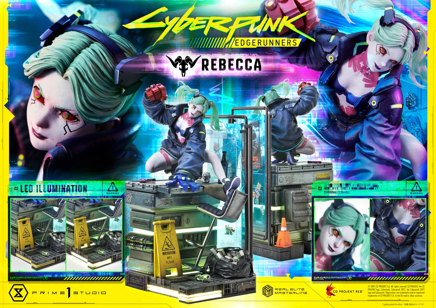 Cyberpunk Edgerunners Prime 1 Studio Rebecca Licensed Resin Statue ...