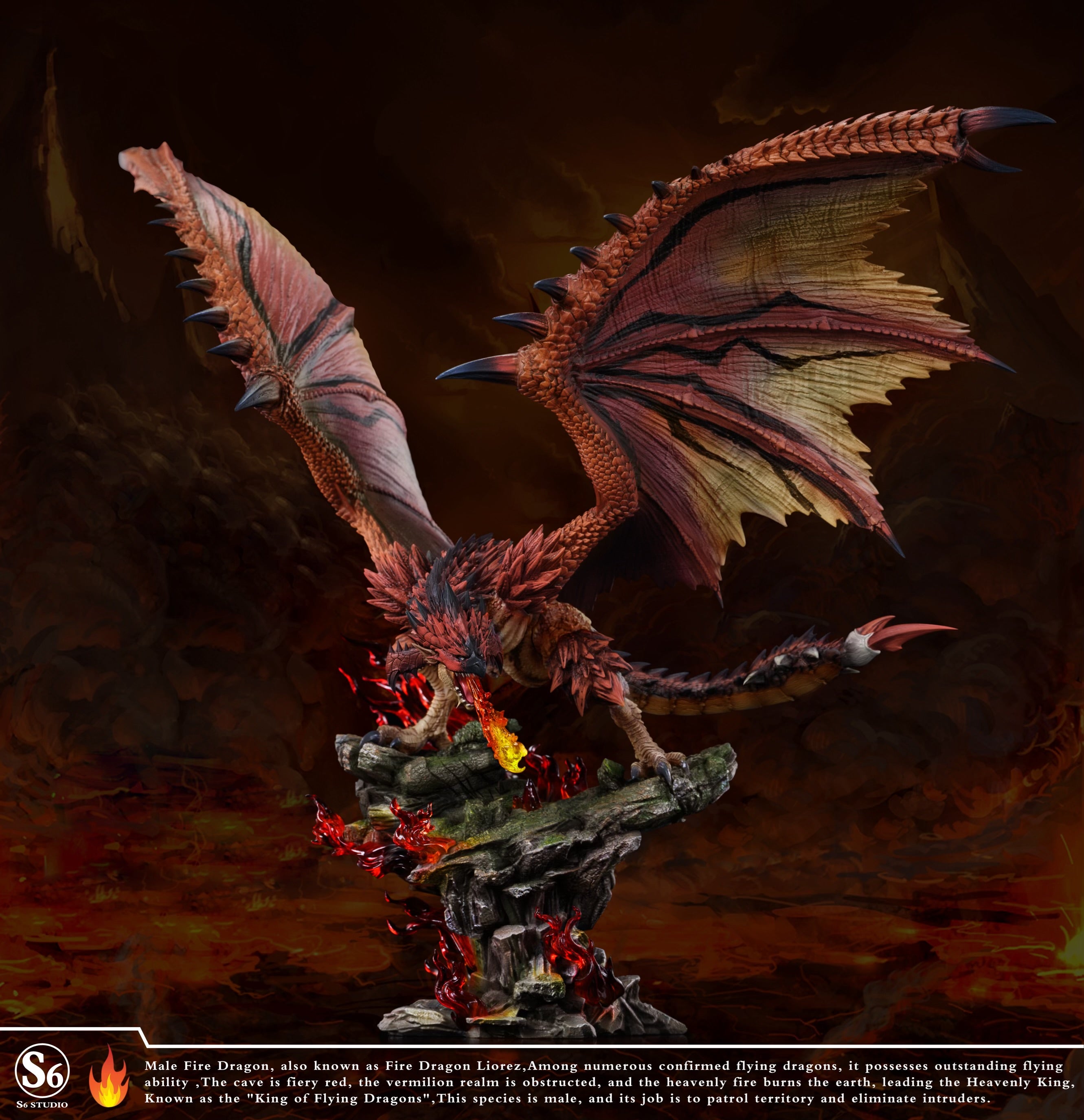 Monster Hunter S6 Studio Rathalos Resin Statue [PRE-ORDER]