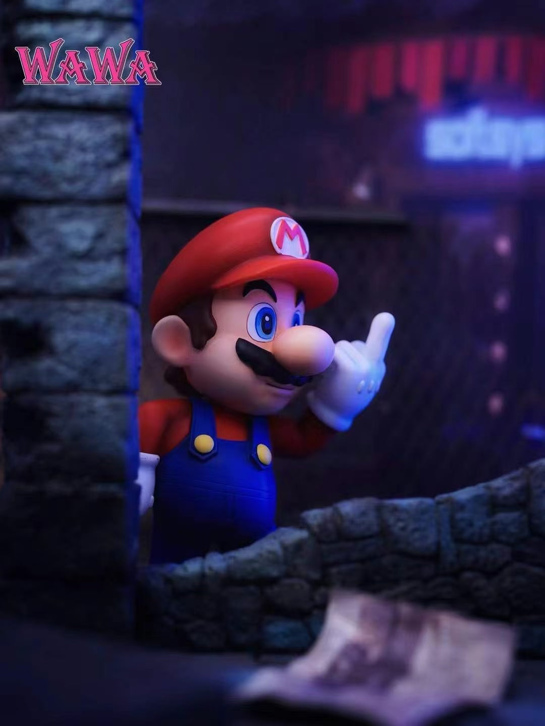 Super Mario Bros WAWA Studio Mario Cube Resin Statue – ClubHouse Statues