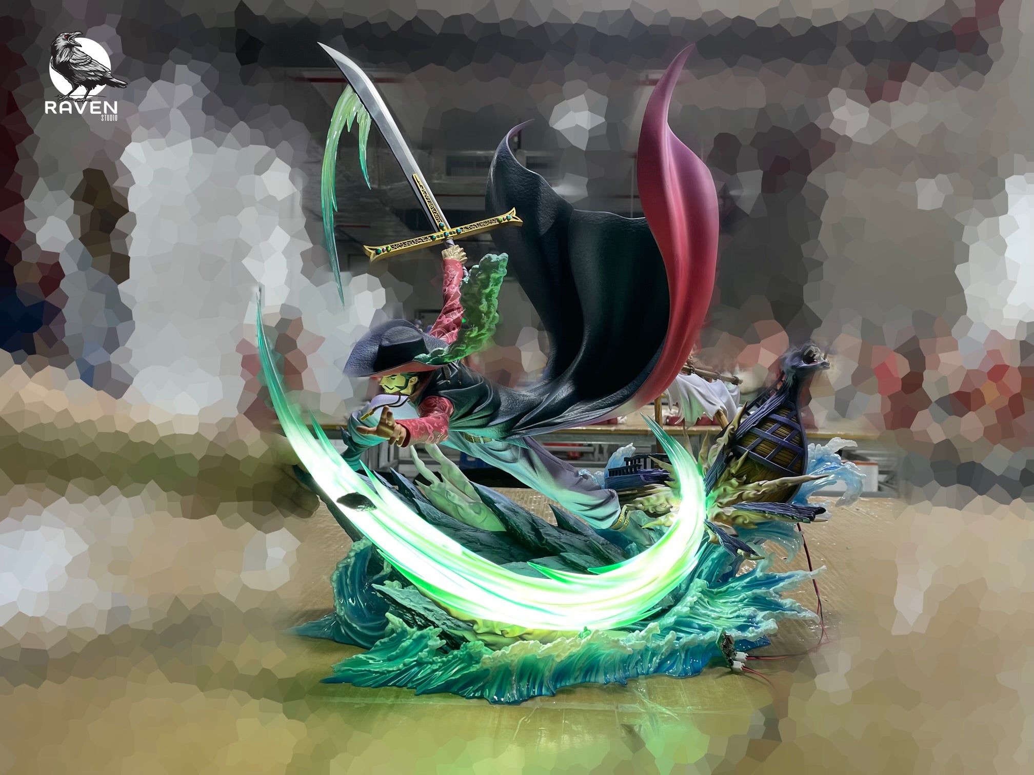 One Piece Raven Studio Dracule Mihawk Resin Statue – ClubHouse Statues