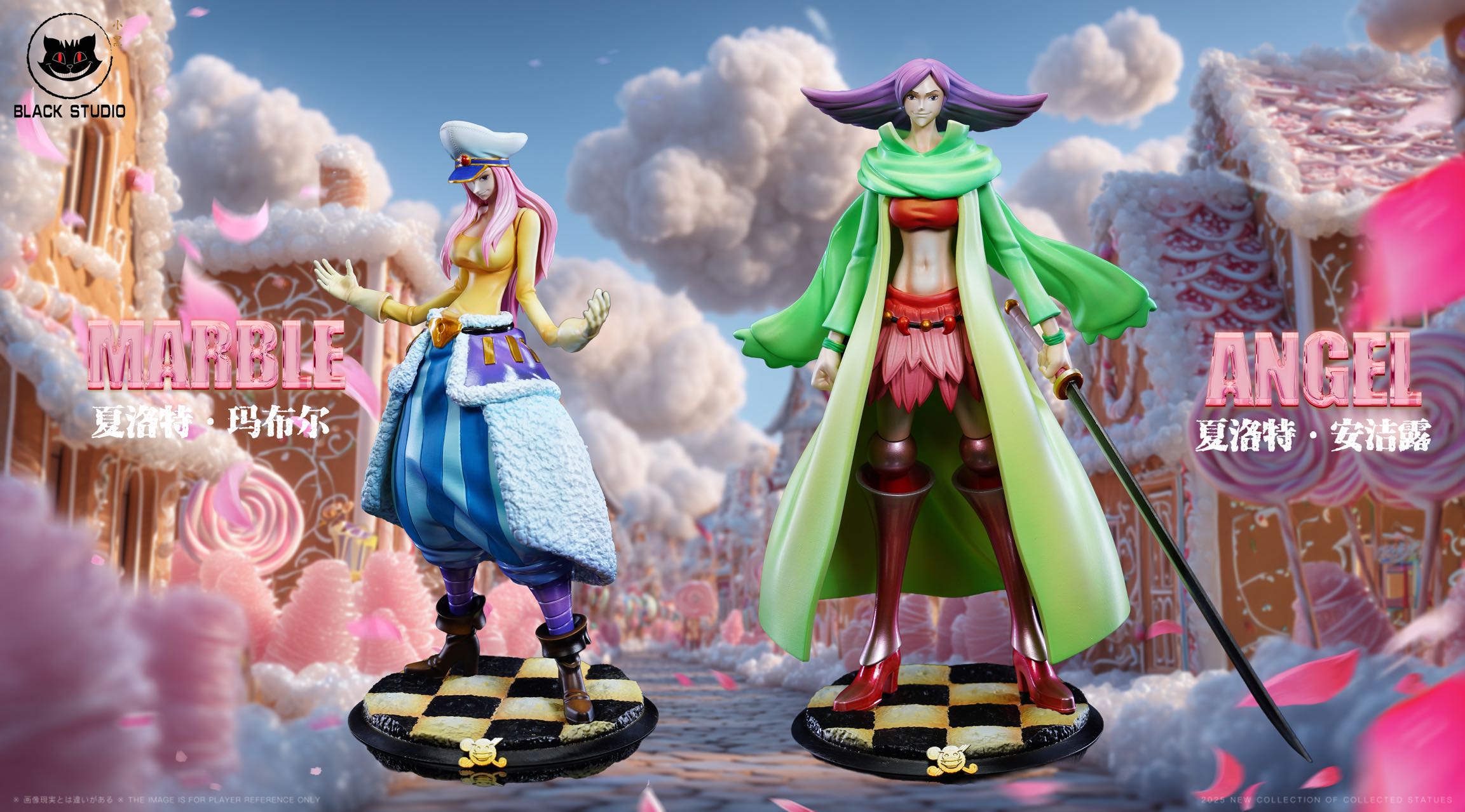 One Piece Black Studio Charlotte Marble X Charlotte Angel Resin Statue ...