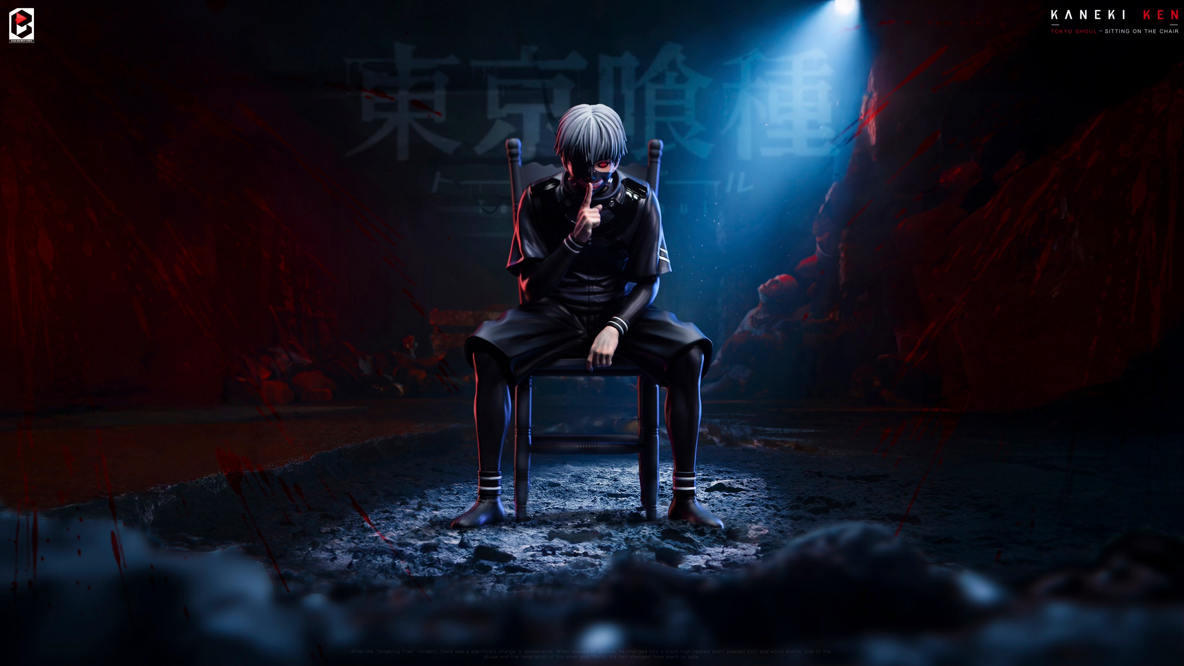 Tokyo Ghoul BW Studio Ken Kaneki Aogiri Tree Chair V2 Resin Statue [PR
