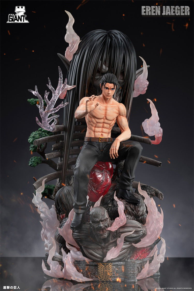 Attack on Titan Giant Studio Eren Yeager Throne Resin Statue ...
