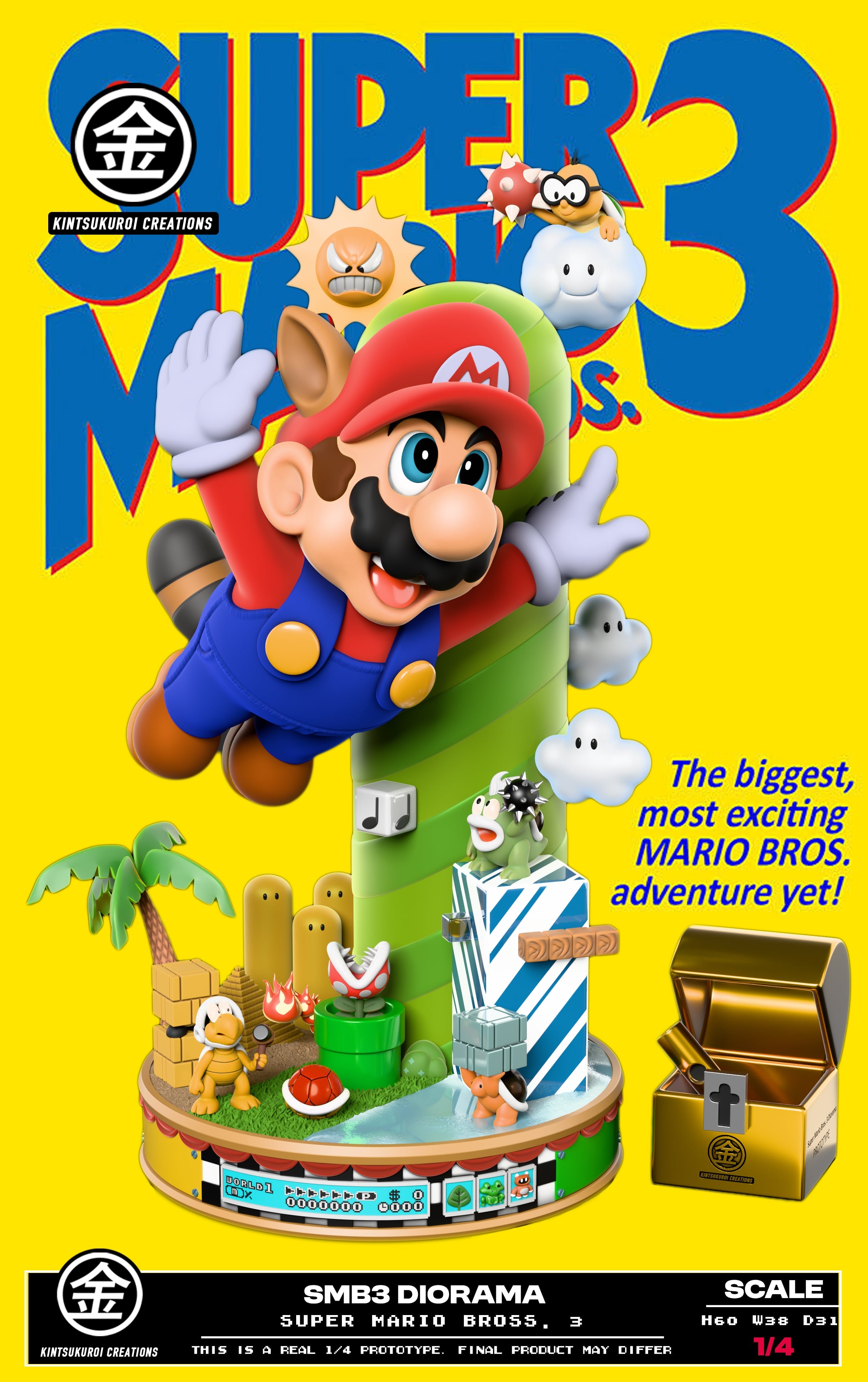 Super Mario Bros Kintsukuroi Creations Super Mario Bros 3 SMB3 Diroram ...