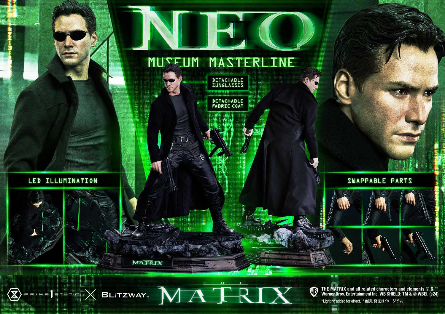 The Matrix Prime 1 x Blitzway Studio Neo Licensed Resin Statue [PRE-OR