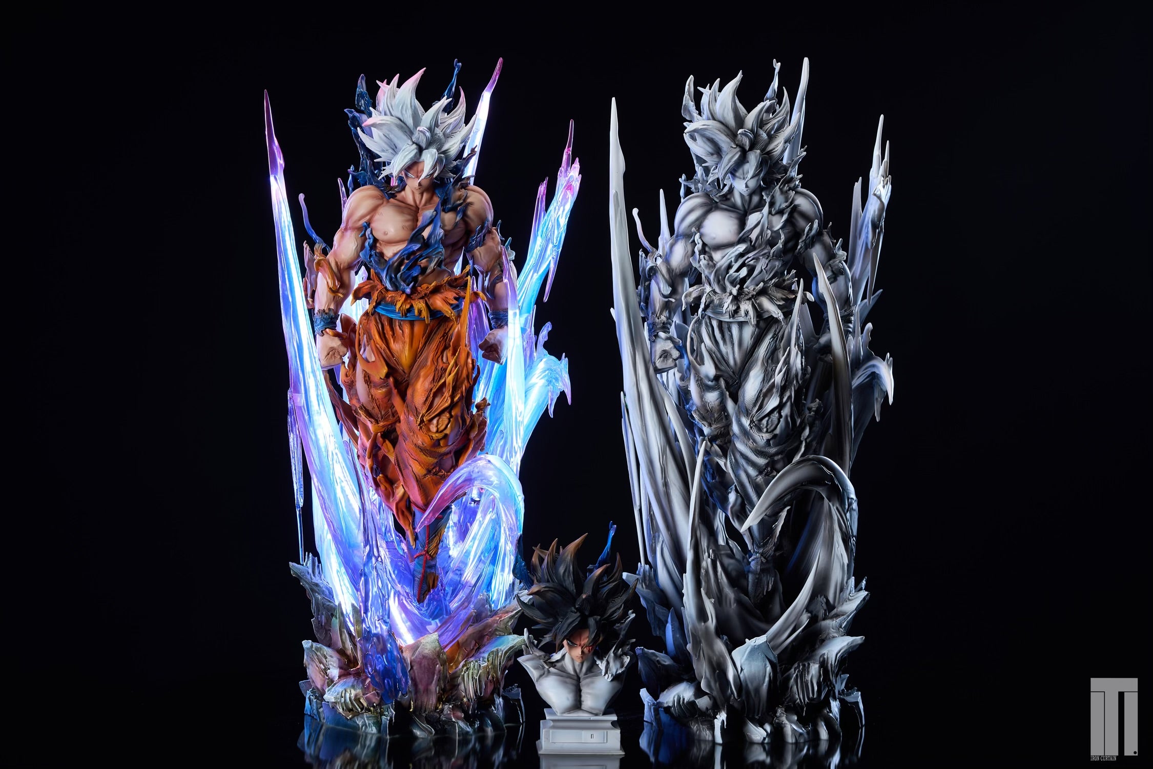 Dragon Ball Iron Curtain Studio UI Goku Ultra Instinct Resin Statue ...