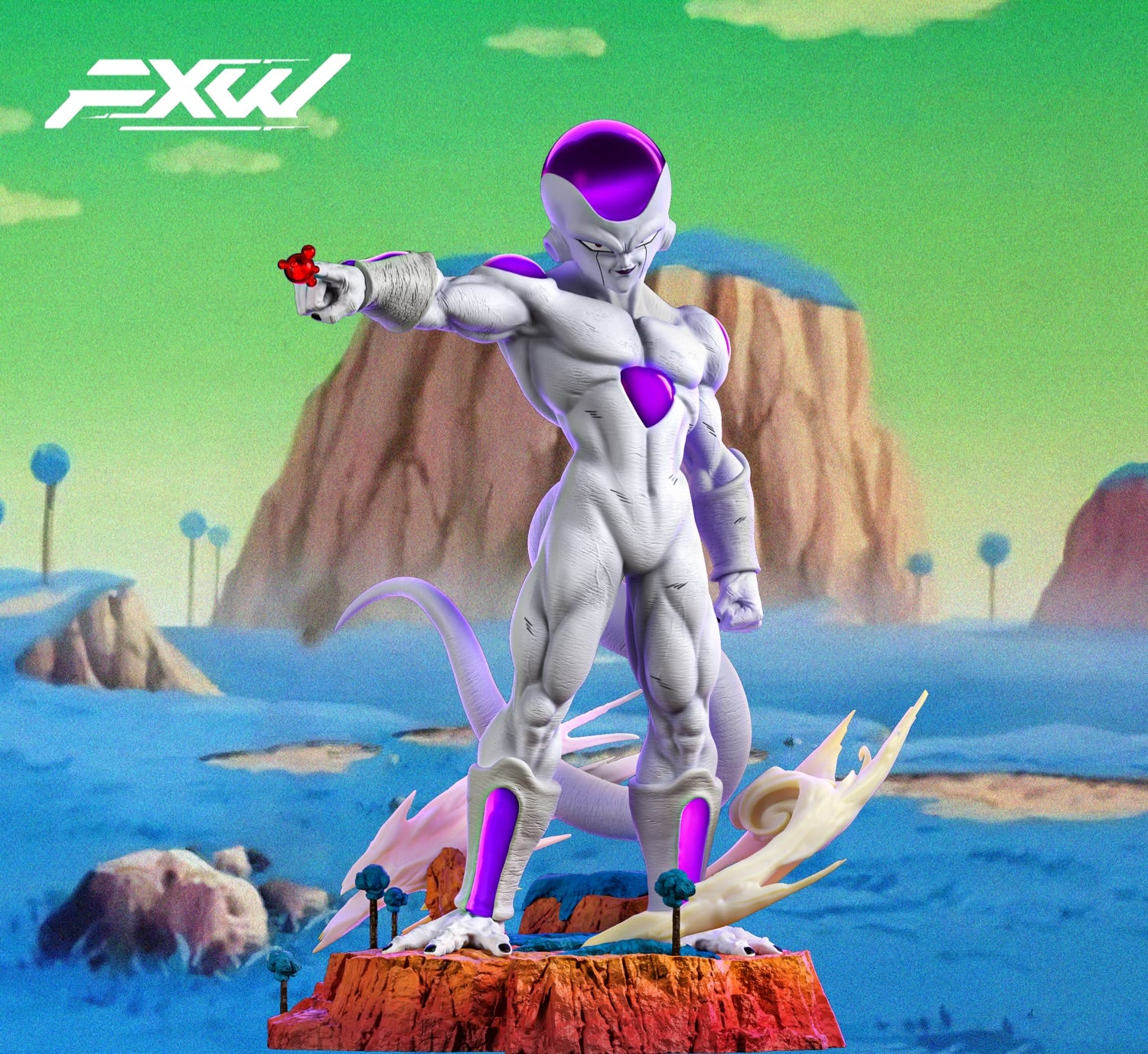 Dragon Ball FXW Studio Frieza 4th Form Resin Statue [PRE-ORDER]