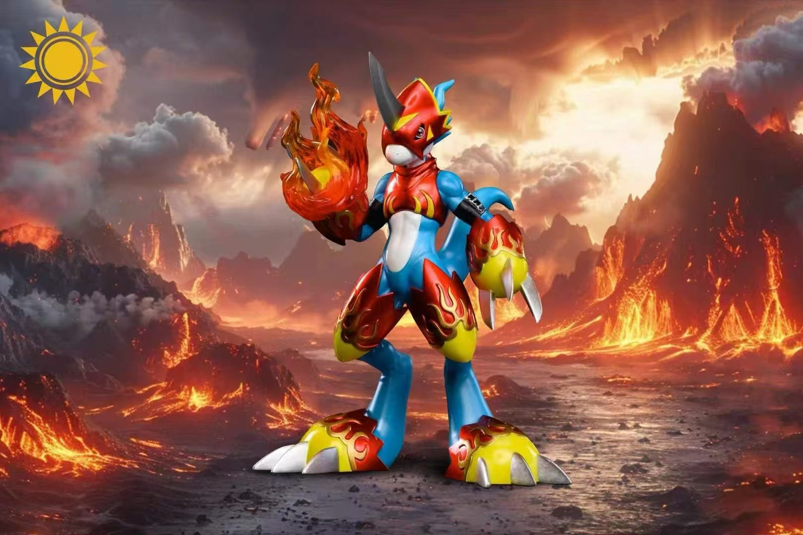 Digimon Sun Toys Studio Flamedramon Resin Statue – ClubHouse Statues