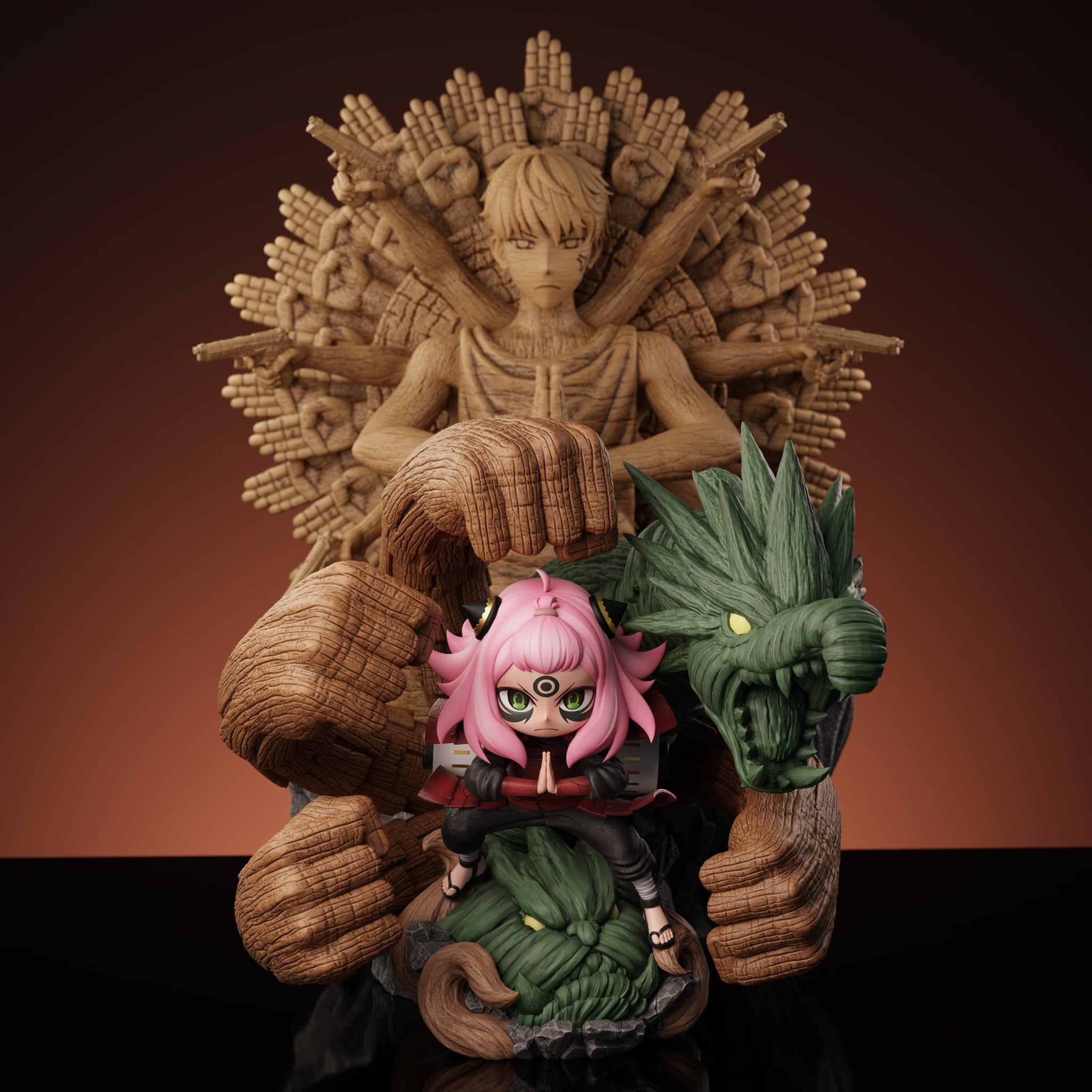 Spy x Family ZH Studio Anya Forger Cosplay Hashirama Senju Resin Statu ...