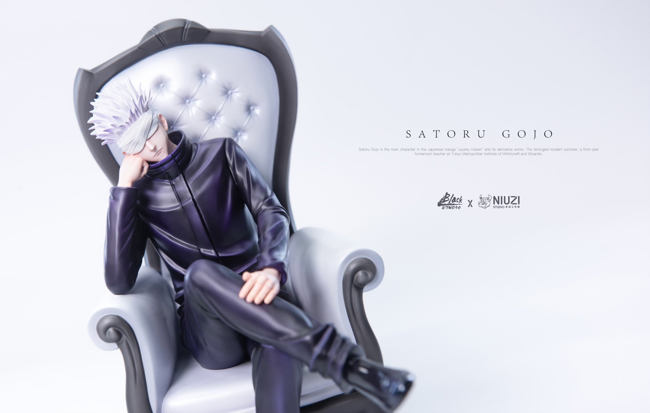 Jujutsu Kaisen Niuzi x Black Studio Satoru Gojo Resin Statue ...