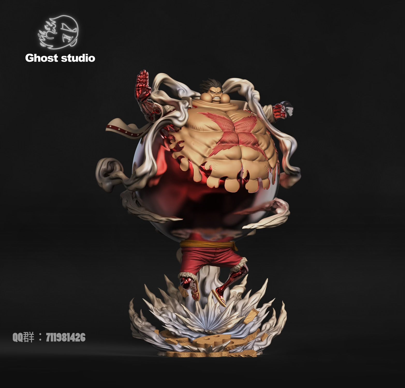 One Piece Ghost Studio Tankman Luffy Resin Statue – ClubHouse Statues